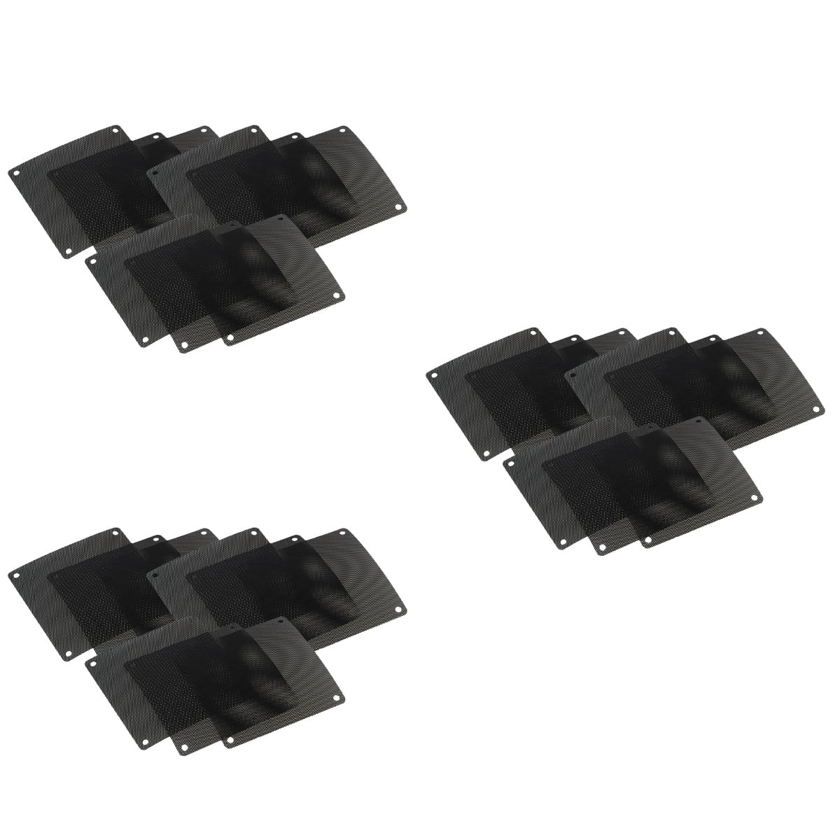 Worgeous 30 PCS 14cm Square Computer Mesh Filter PVC Cover for Chassis ...