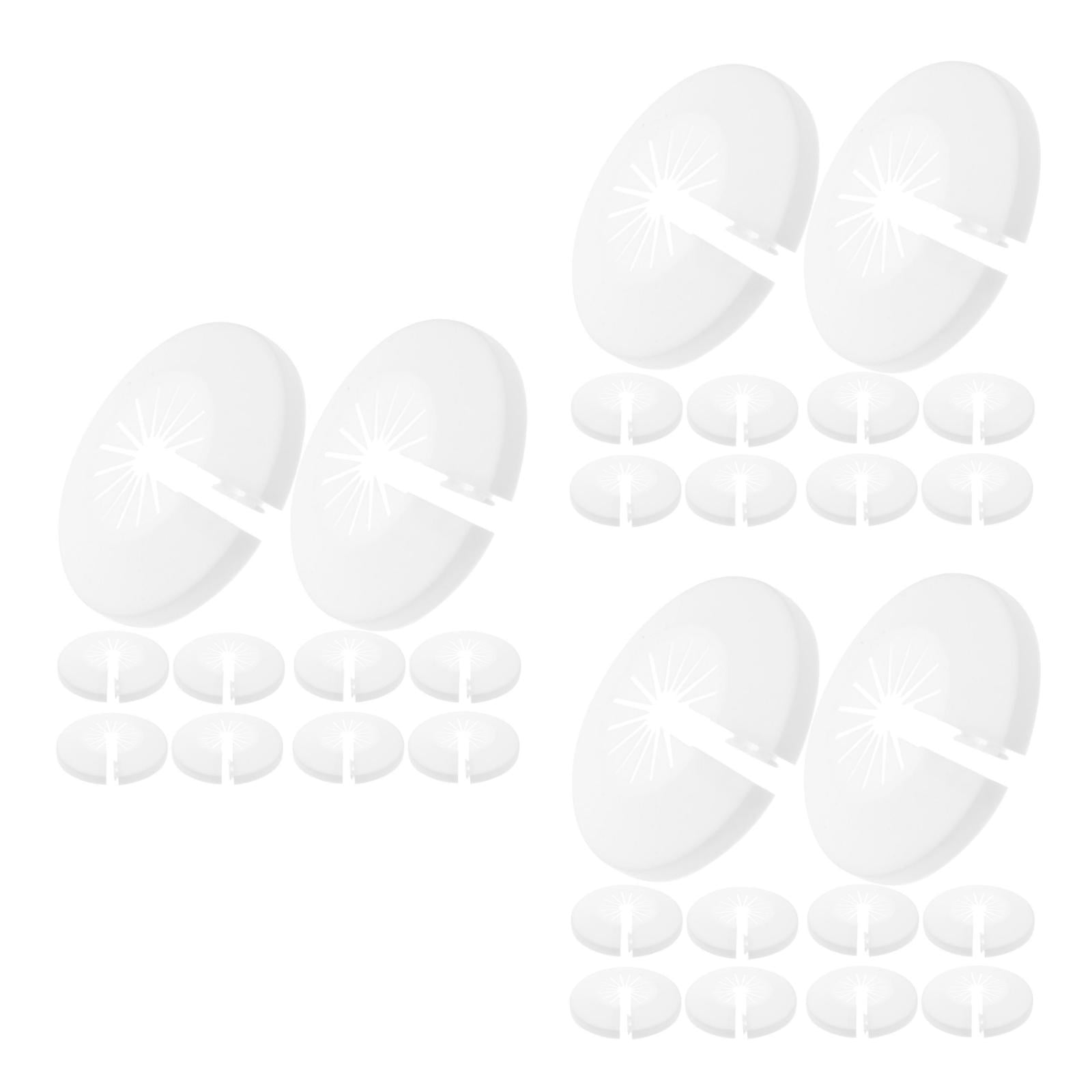 Worgeous 30 PCS Water Pipe Cover Decoration Plumbing Cover Plates Drain ...