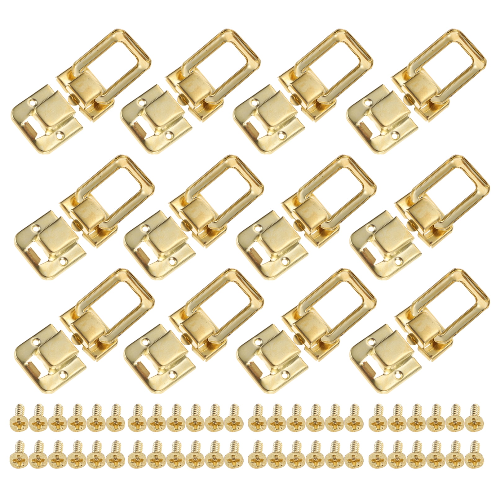 COMPUKAS Retro Gold Latch 30Pack 1.5X1Inch Iron Jewelry Box Hardware ...