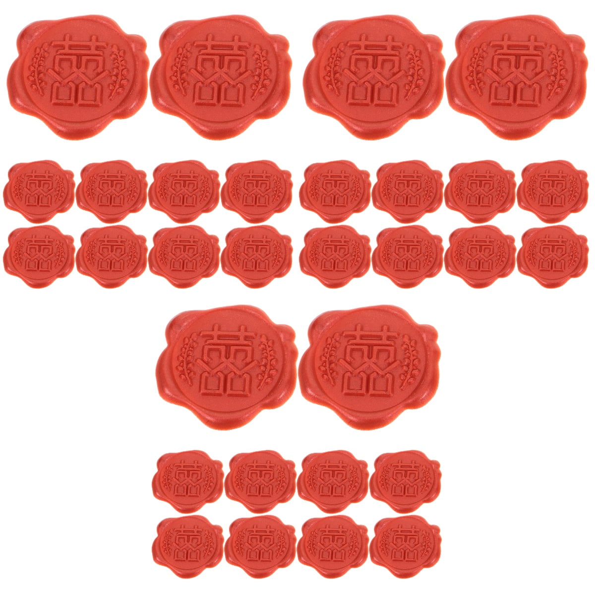Worgeous 30 Pcs Envelope Sealing Stickers Wax Seal Stickers Adhesive ...