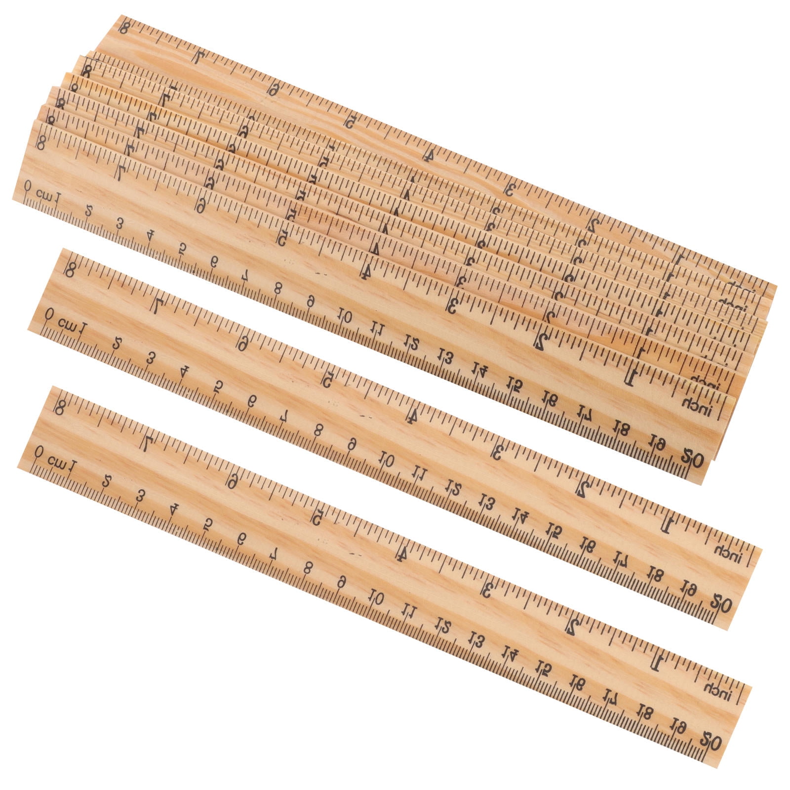 Worgeous 30 Pcs Wooden Ruler Pattern Master for Sewing Measuring ...