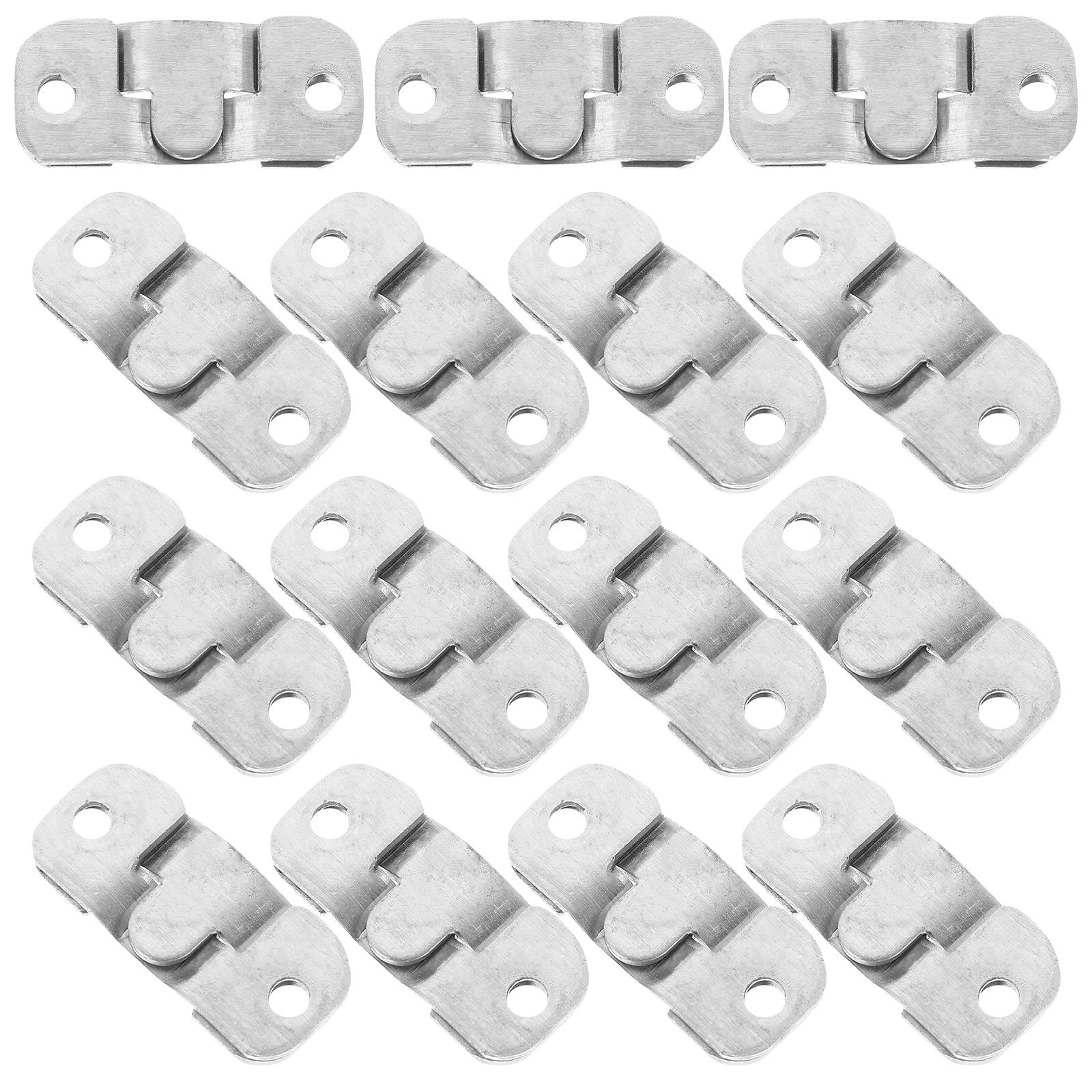 Worgeous Interlocking Photo Frame Hooks Stainless Steel Silver 15 Pairs ...