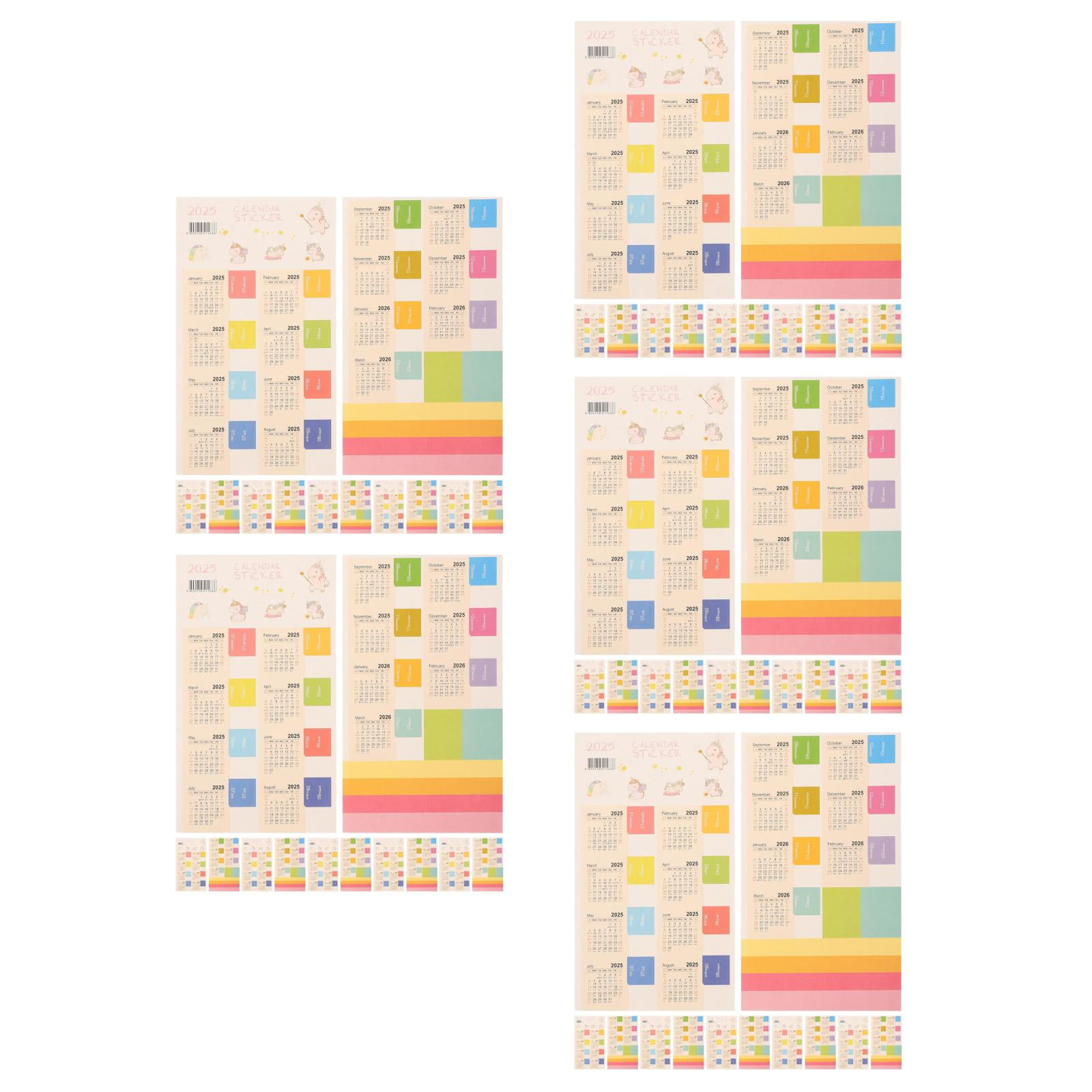 Worgeous 30 Sets Of Date Stickers Diy Calendar Stickers Daily Use ...