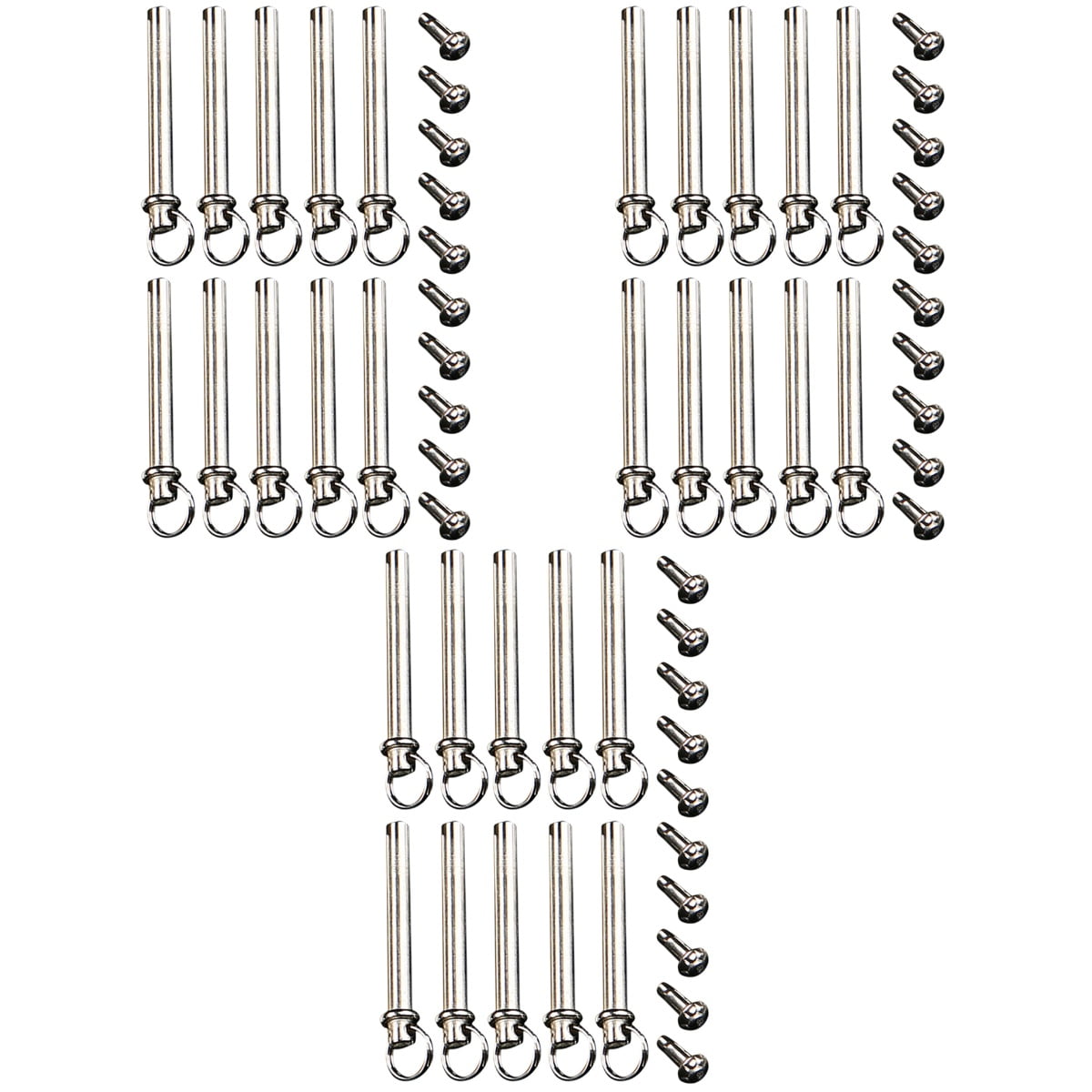 Worgeous 30 Sets Metal Folding Fan Shaft Rivets and Nuts DIY Hand ...