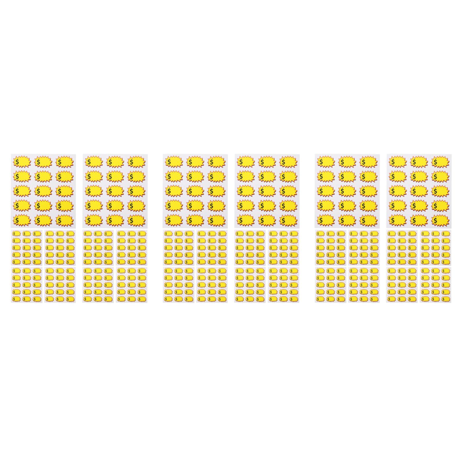 Worgeous 30 Sheets Yard Sale Price Decals Garage Sale Stickers ...