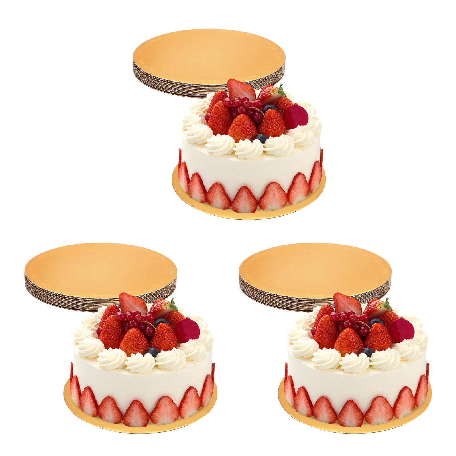 Worgeous 30 pcs Cake Base Round Cake Board Corrugated Paper Cake Drums ...