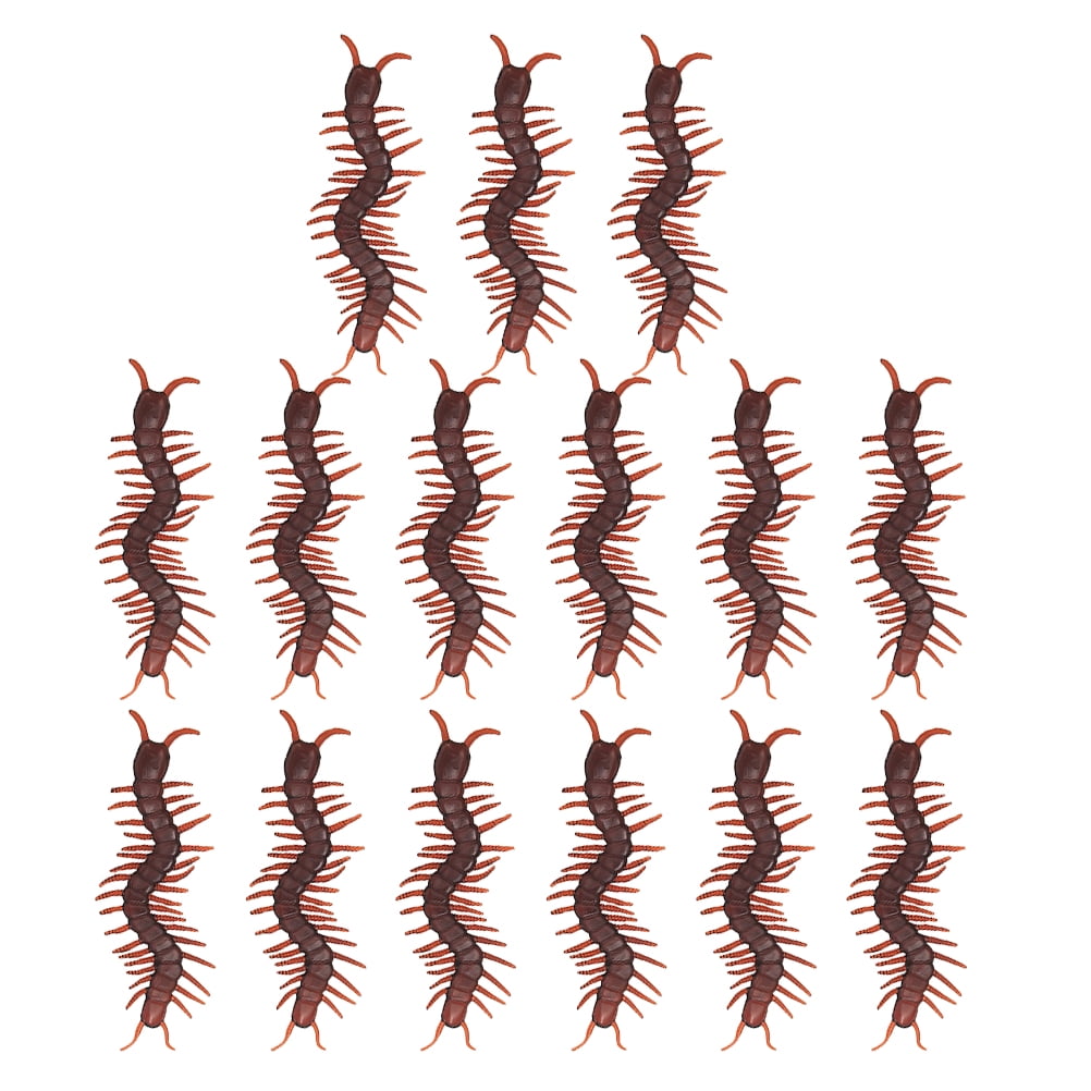 Worgeous 30 pcs Fake Centipede Toy Simulation Insects Toy Halloween ...
