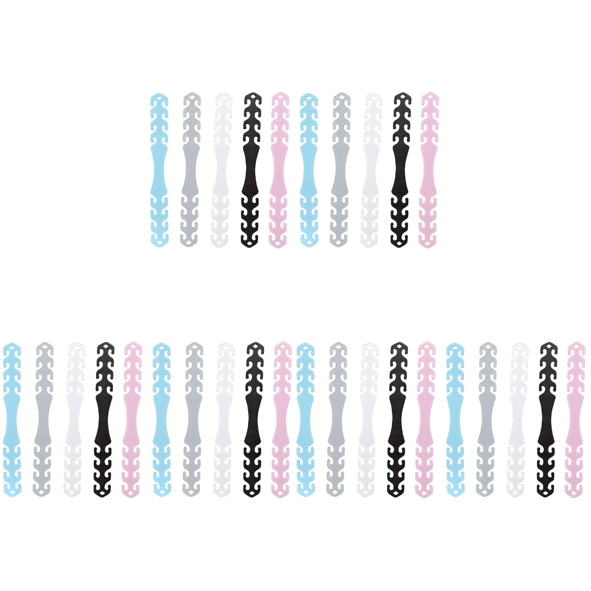 Worgeous 30 pcs Mask Rope Adjustment Hooks PE Ear Protector Mask ...