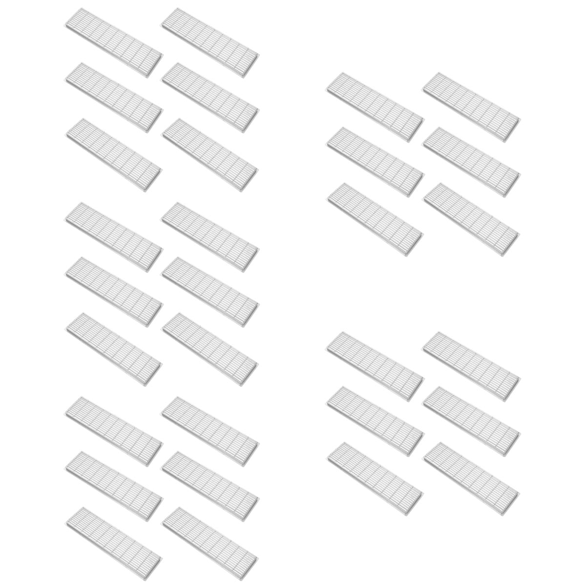 Worgeous 30 pcs Plastic Vents Cover Rectangular Vent for Cabinets Side ...