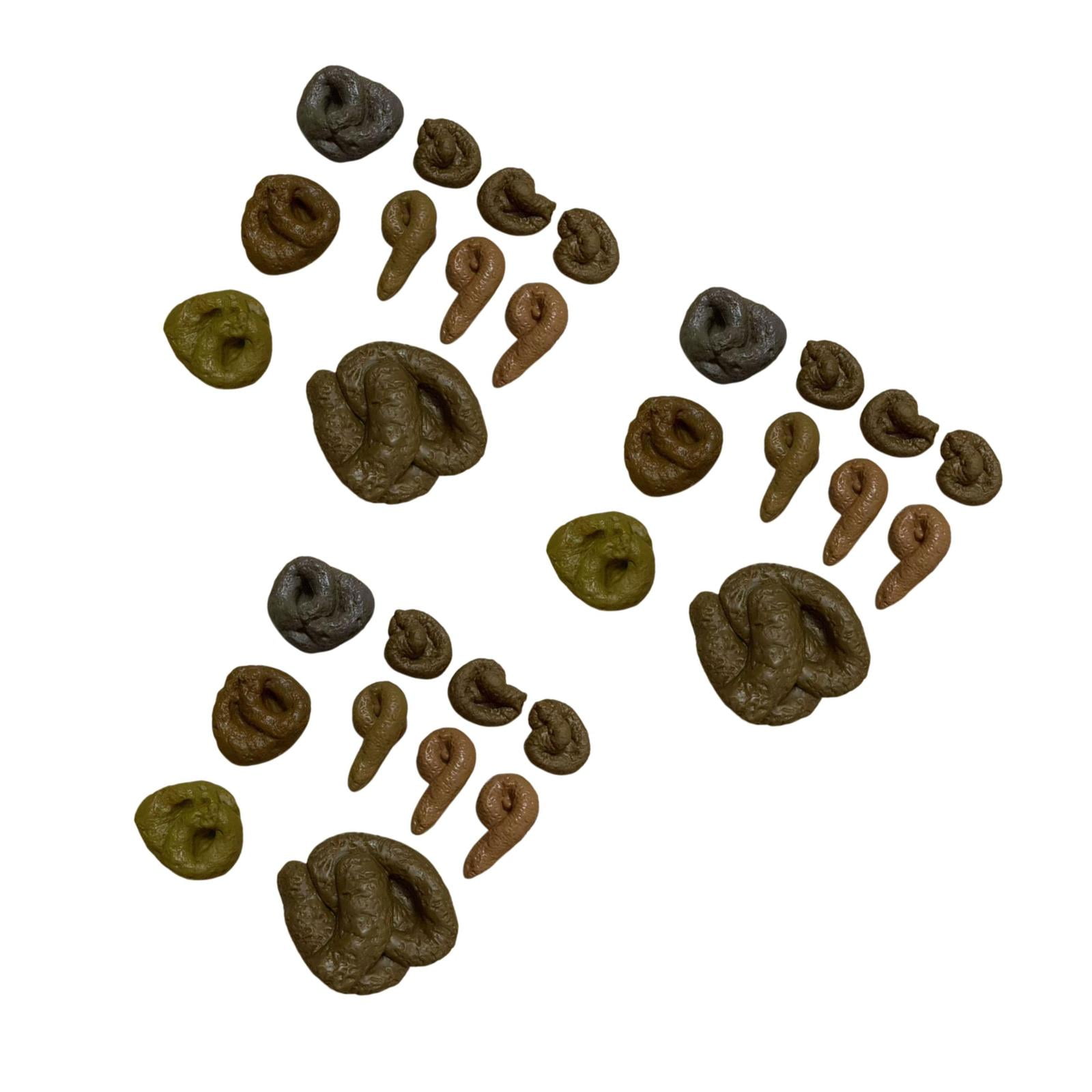 WHAMVOX Worgeous 30 pcs Realistic Fake Poop Toys for April Fools Day ...