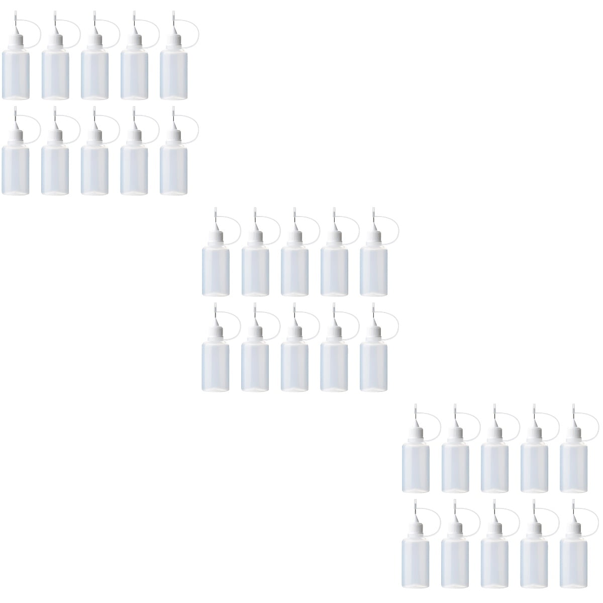 Worgeous 30 pcs Squeeze Bottles 30ml Liquid Glue Dispensers Empty ...