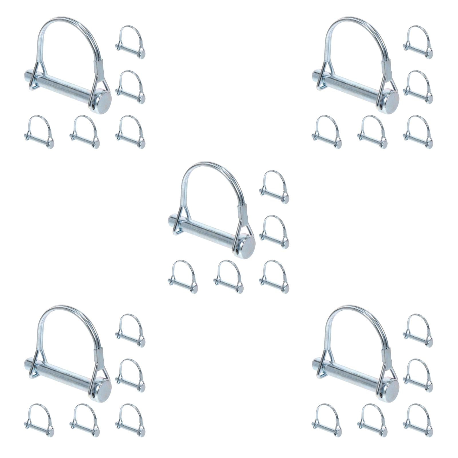 Worgeous 30 pcs Wire Lock Pin Heavy Duty Safety Lock Pins Square Spring ...