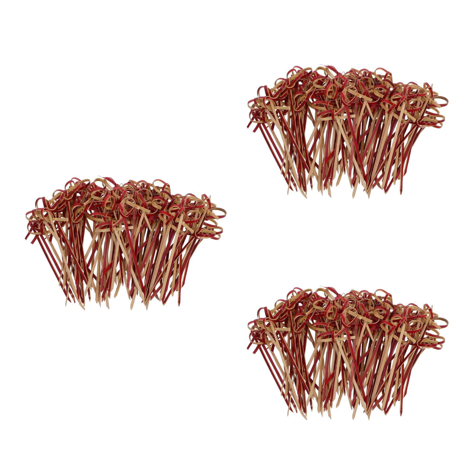 Worgeous 300 pcs Food Sticks Sandwich Toothpicks Fruit Bamboo Sticks ...
