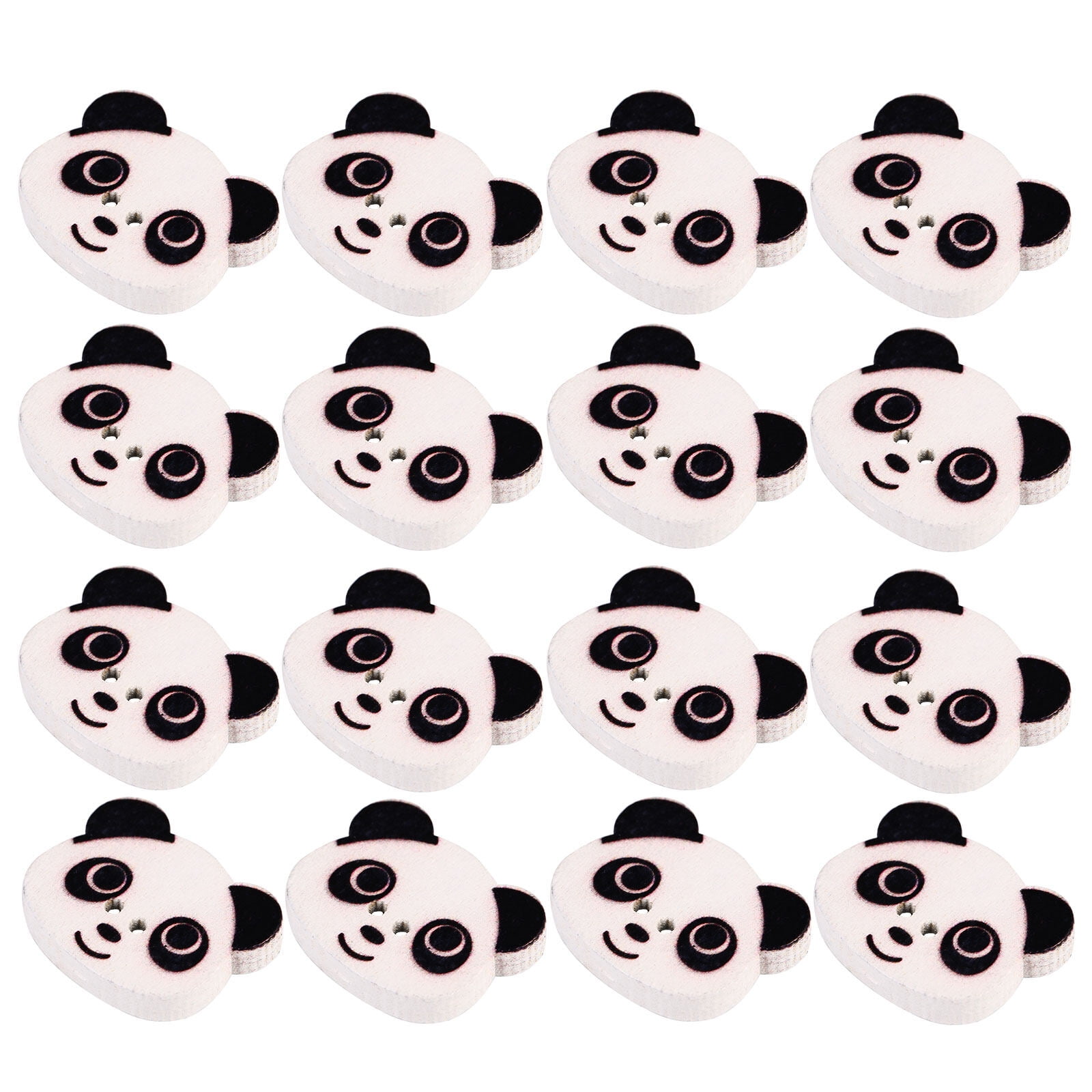 Worgeous 300 pcs Sewing Buttons Panda Cartoon Wooden Sewing Fasteners ...