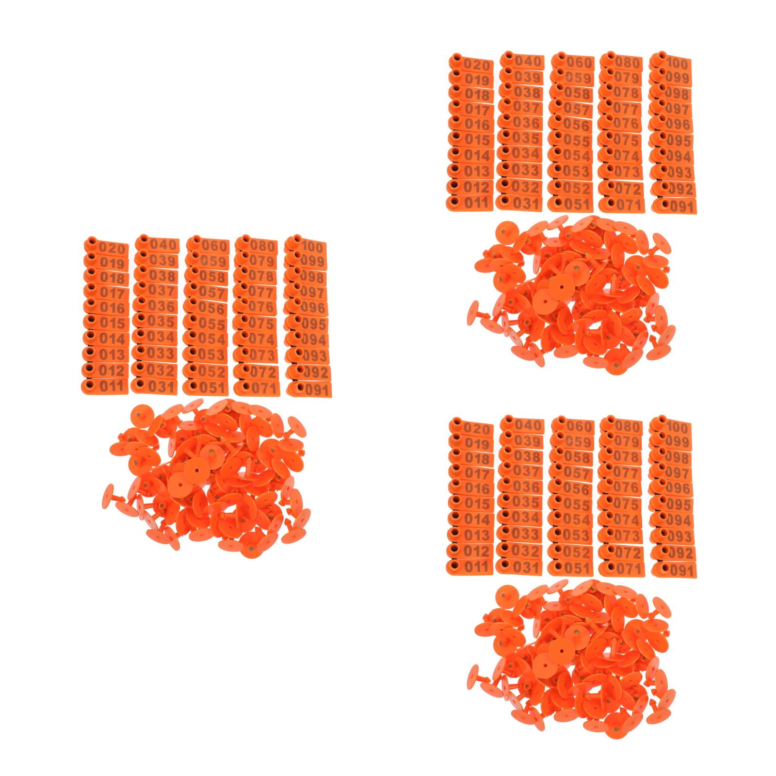Worgeous 300 pcs Sheep Ear Tags Cattle Ear Tags Ear Tags For Cattle Cow ...