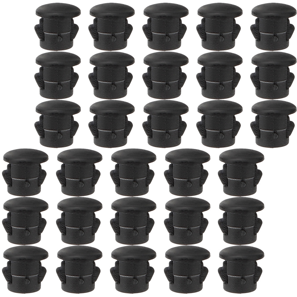 Worgeous 300Pcs Black Abs Plastic Hole Plugs for Furniture and Cabinet ...