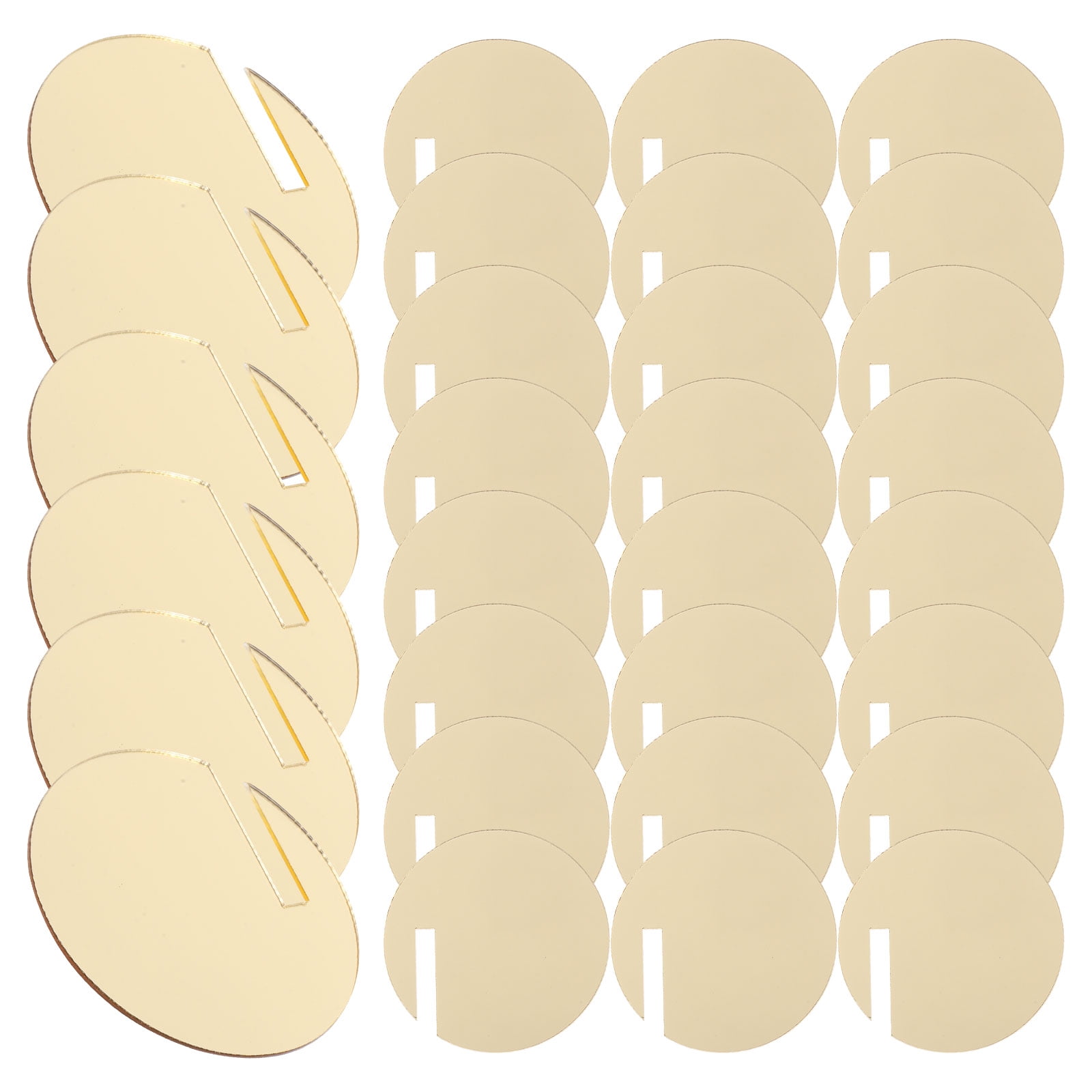 Worgeous 30Pcs Party Drink Markers Golden Acrylic for Beverage ...