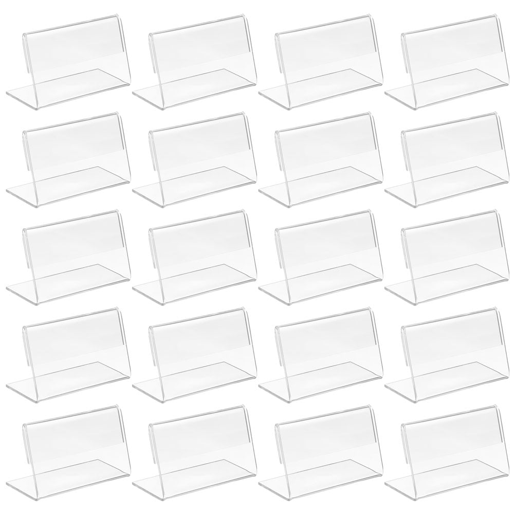 Worgeous 30pcs Acrylic Sign Holder Supermarket Merchandise Sign Display ...