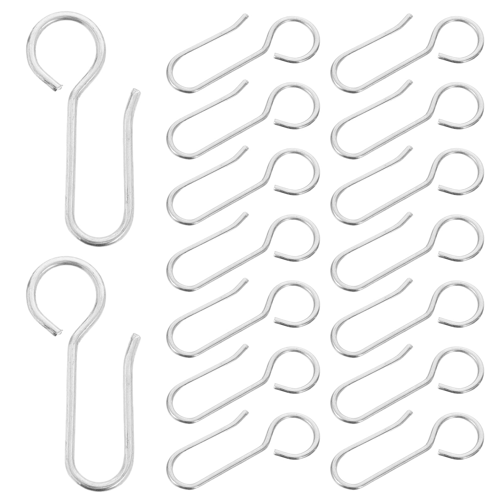 Worgeous 30pcs Ceiling Curtain Track Hooks S Shaped Track Rollers Metal ...