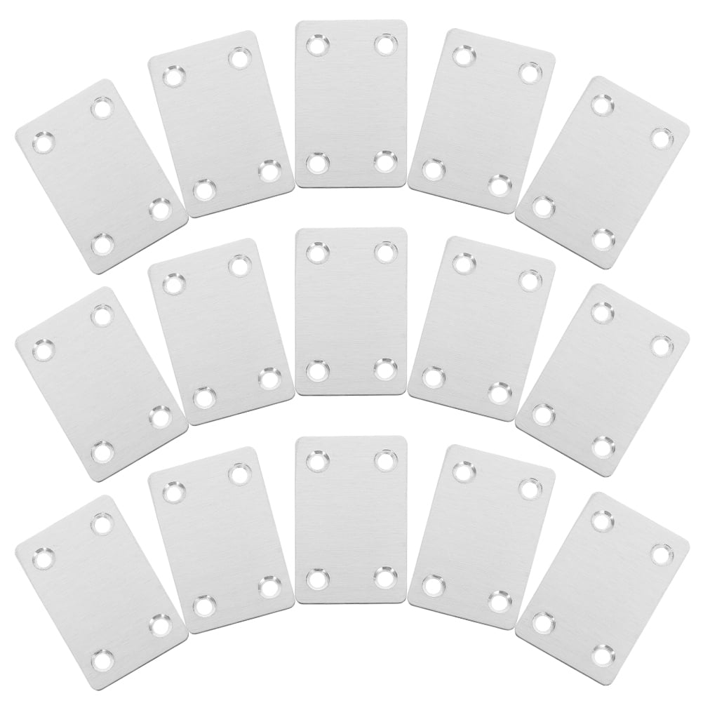 Worgeous 30pcs Flat Brackets Metal Fixing Brackets Corner Brace ...
