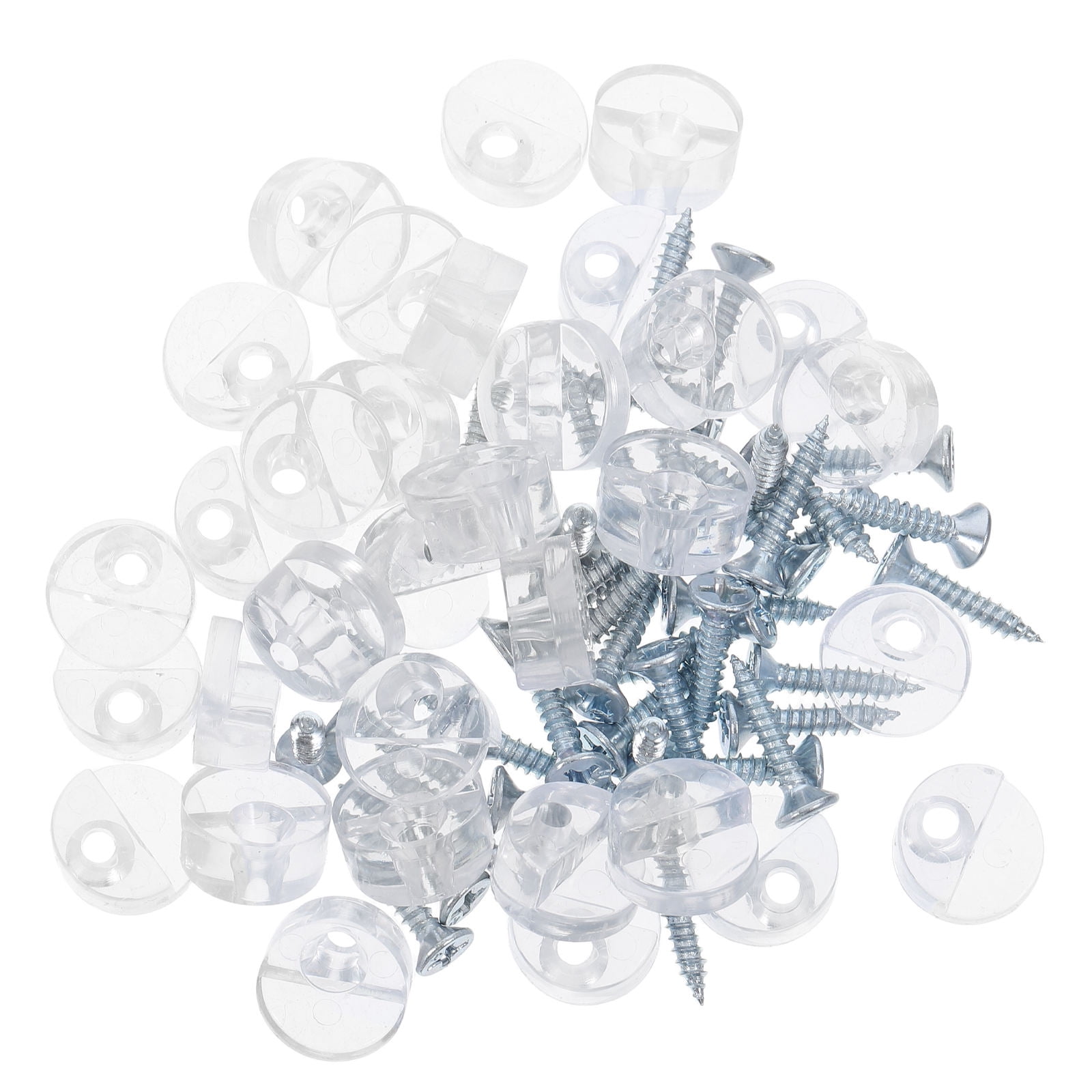 WHAMVOX 30pcs Glass Door Retainer Clips Stable Plastic Clamps for ...