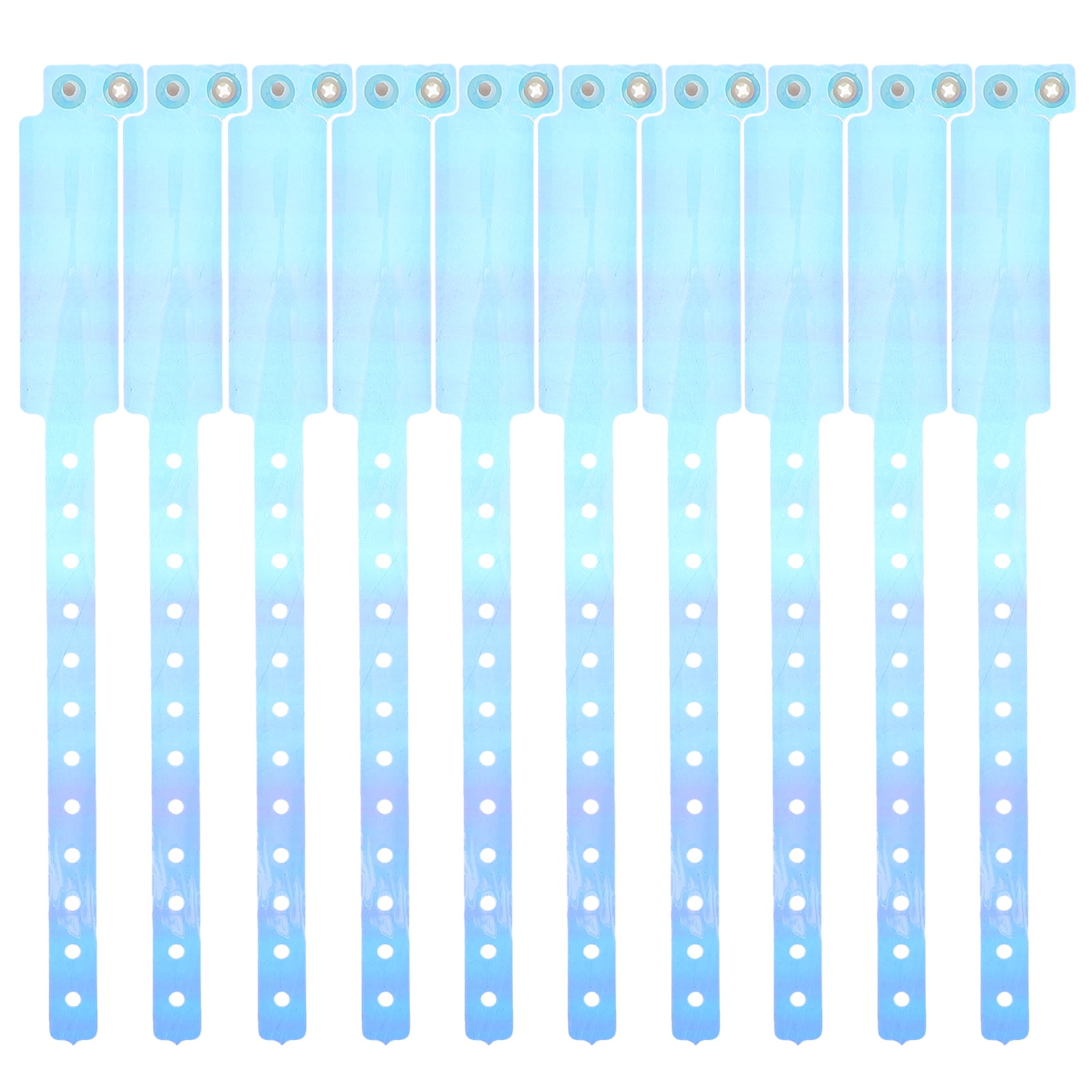 Worgeous 30pcs Holographic Colored Wrist Bands Events Wristbands ...