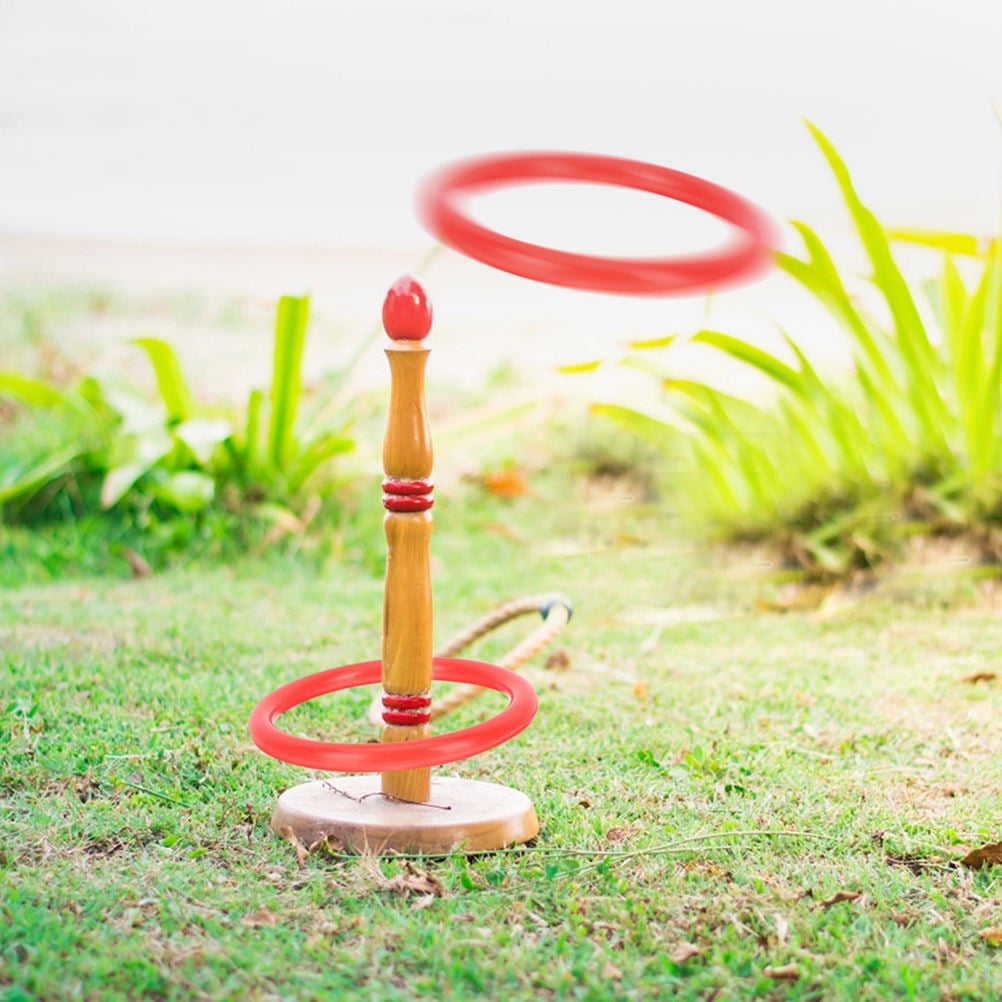 Worgeous 30pcs Kids Tossing Toy Set Outdoor Plastic Ring Toss Game For Children Carnival Game ...