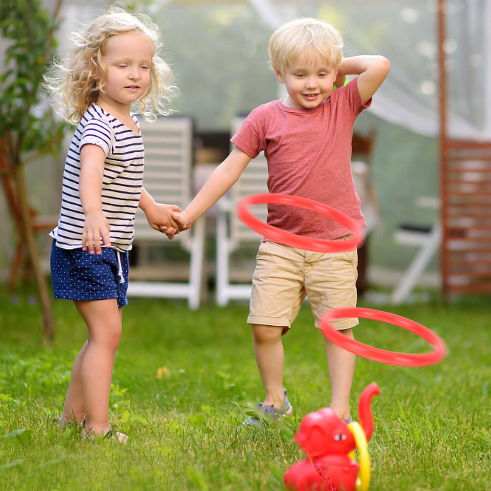 Worgeous 30pcs Outdoor Ring Toss Game For Kids Plastic Carnival Rings Fun And Educational ...
