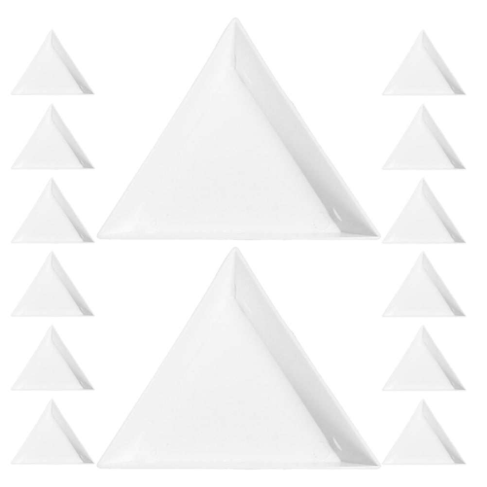 Worgeous 30pcs Plastic Triangle Nail Tray Triangle Sorting Trays Bead ...