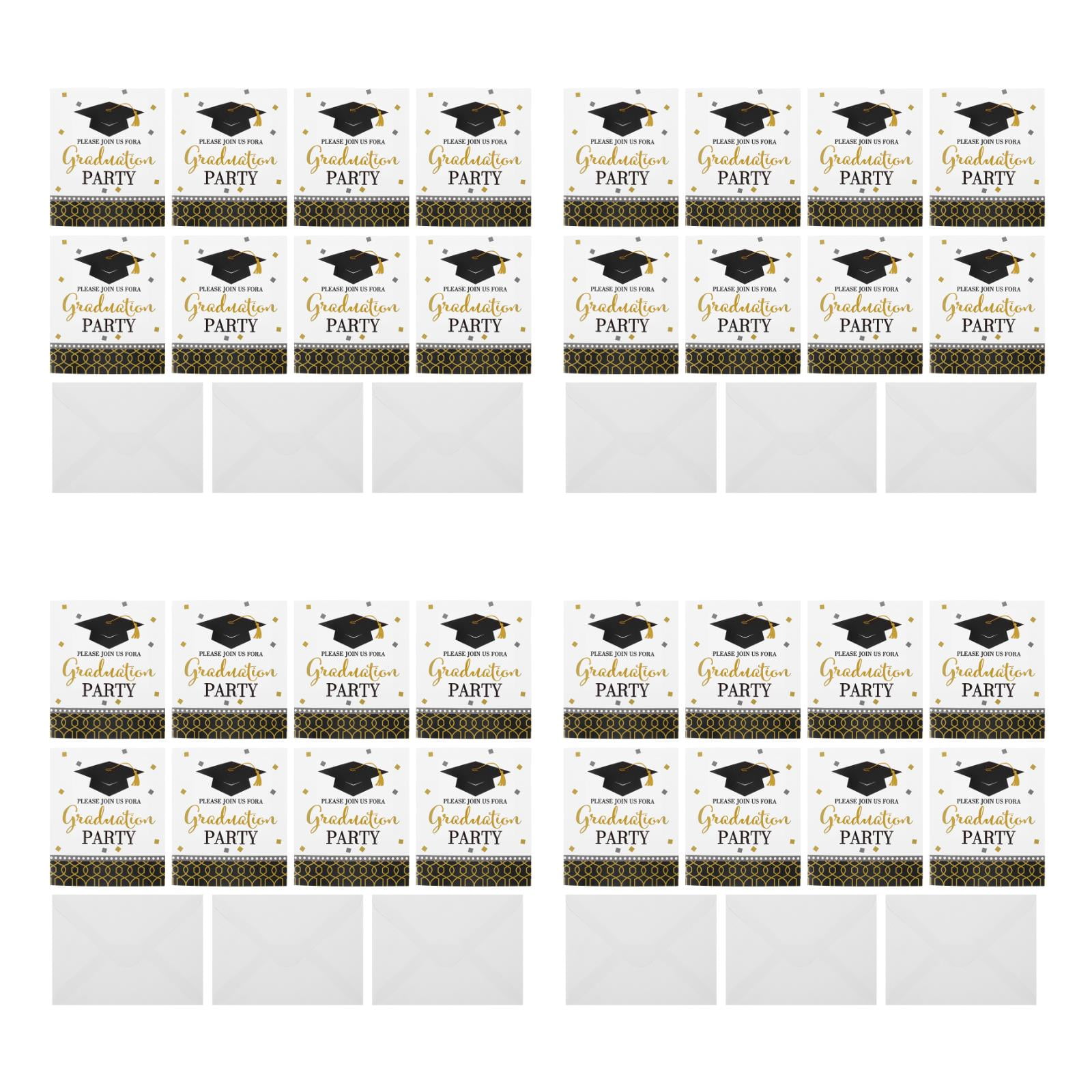 Worgeous 32 Pcs Graduation Party Invitations Cards Graduation Ceremony ...