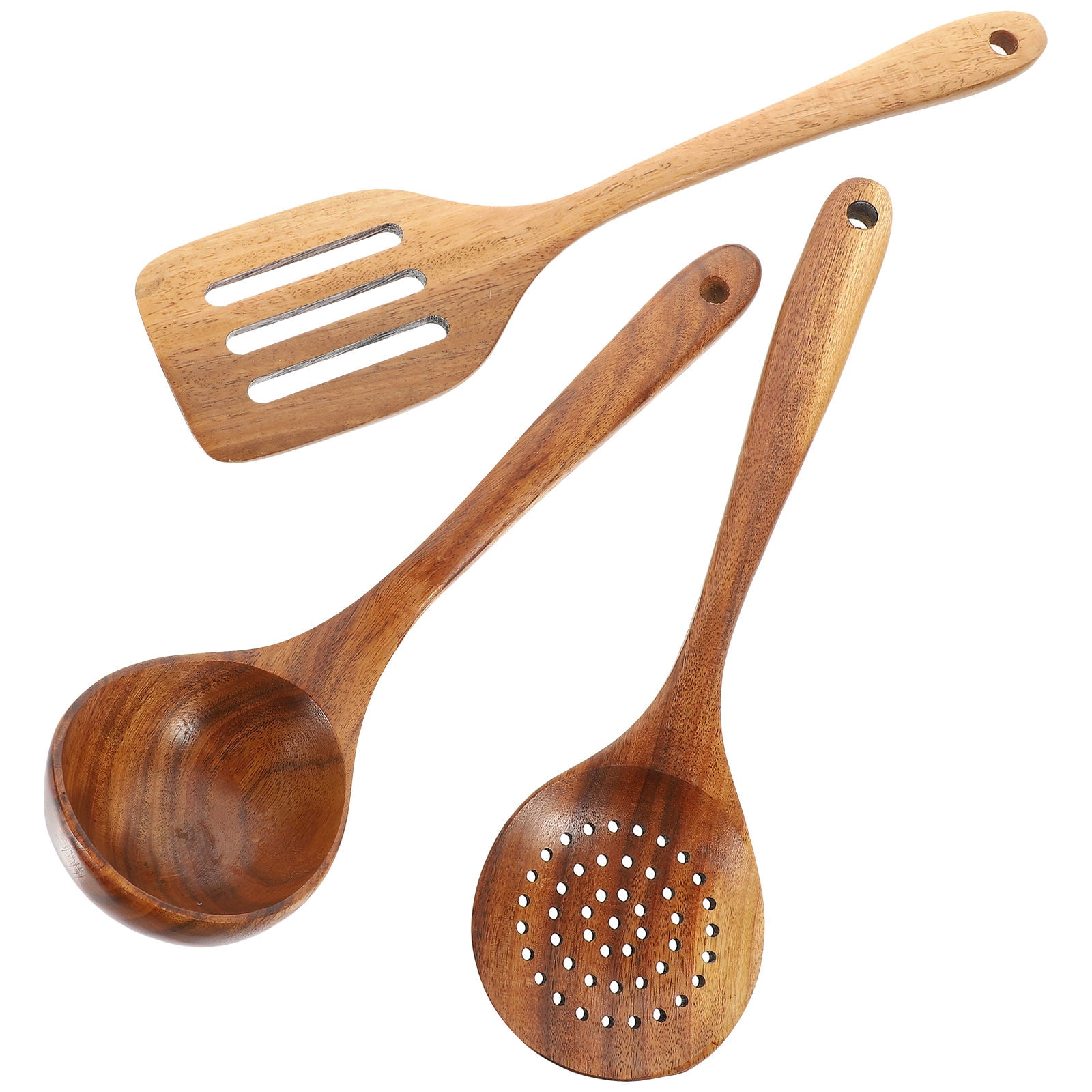 Worgeous 32Set Wood Utensils for Cooking and Stir-frying with Assorted ...