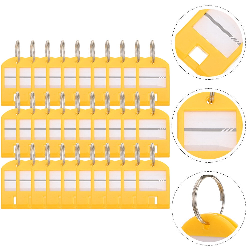 Worgeous 35Pcs Key Tags with Labels for Key Markers and Luggage in ...