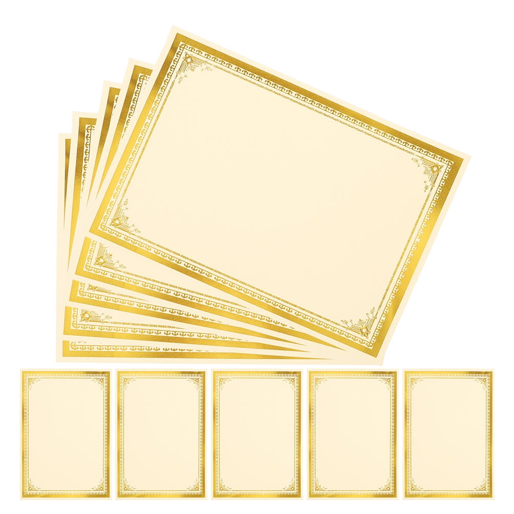Worgeous 35pcs Blank Certificate Paper Award Paper Award Certificate ...