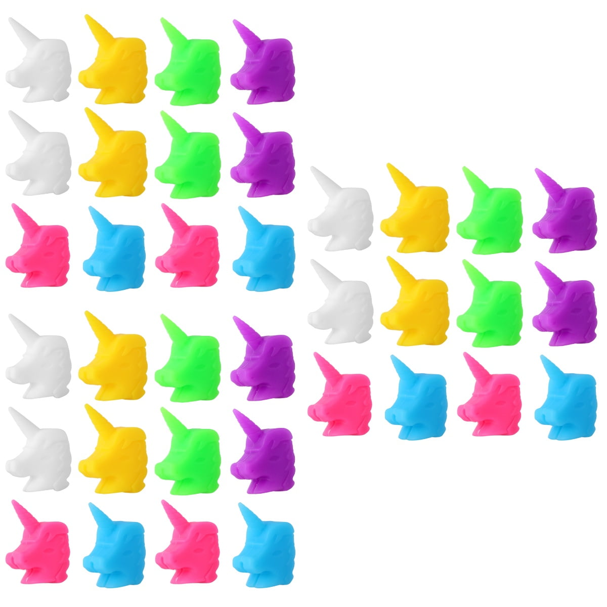 Worgeous 36 pcs 6 Color Silicone Glass Marker Drinking Cup Identifier ...