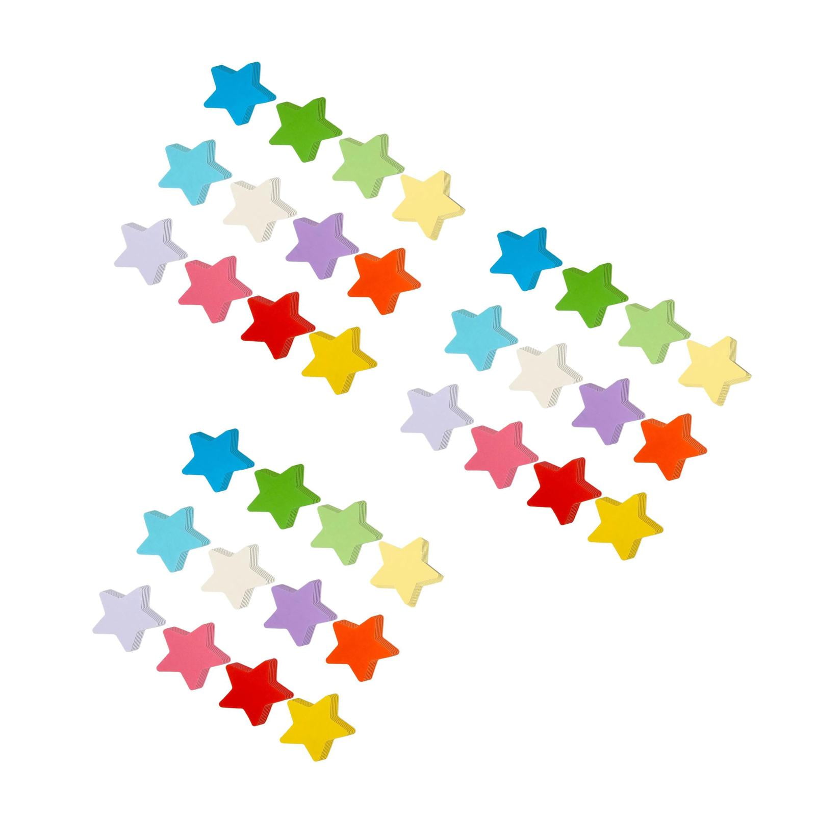 Worgeous 36 pcs Colorful Star Paper Cutouts Classroom Bulletin Board ...