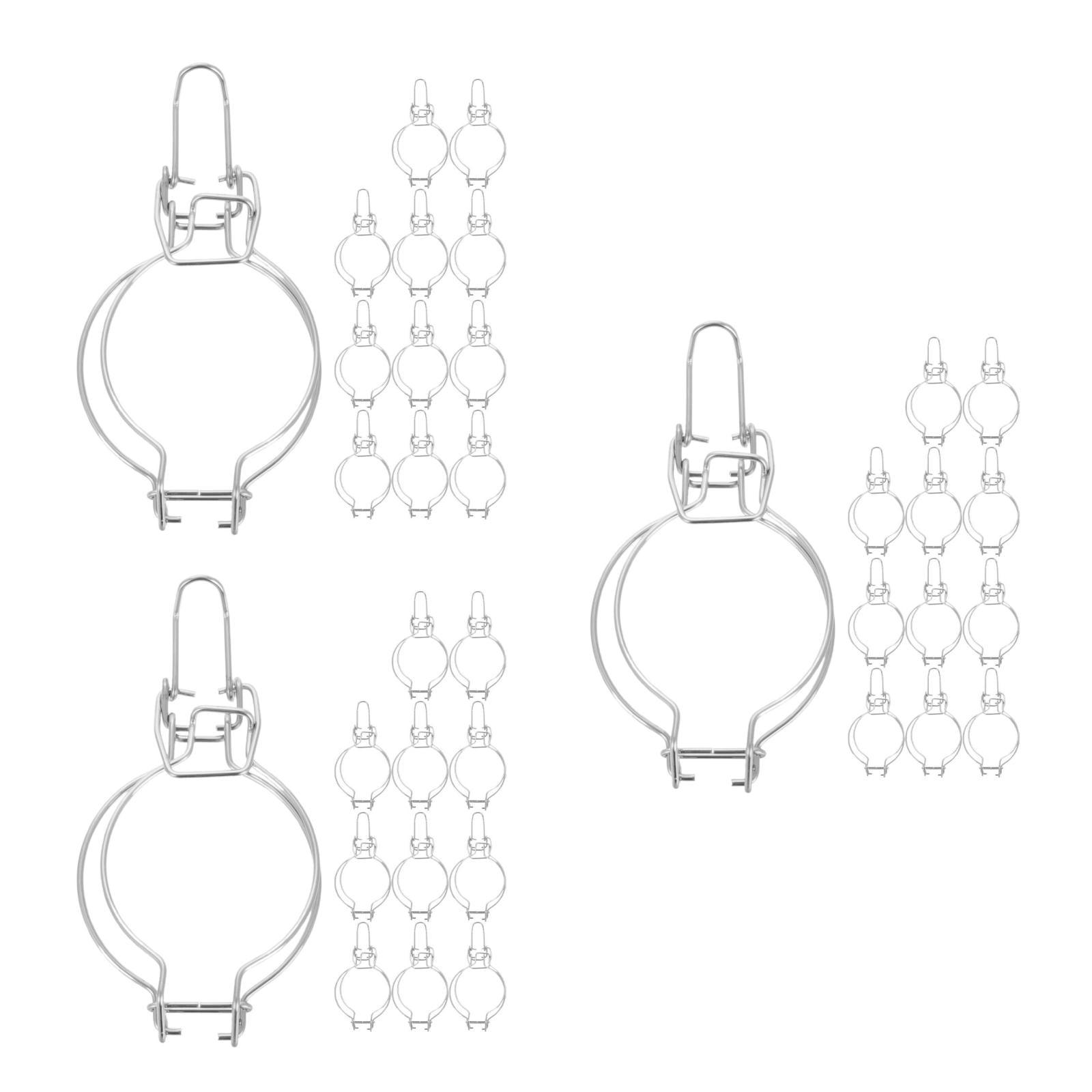 Worgeous 36 pcs Wire Locking Canisters Wide Mouth Glass Jars with ...