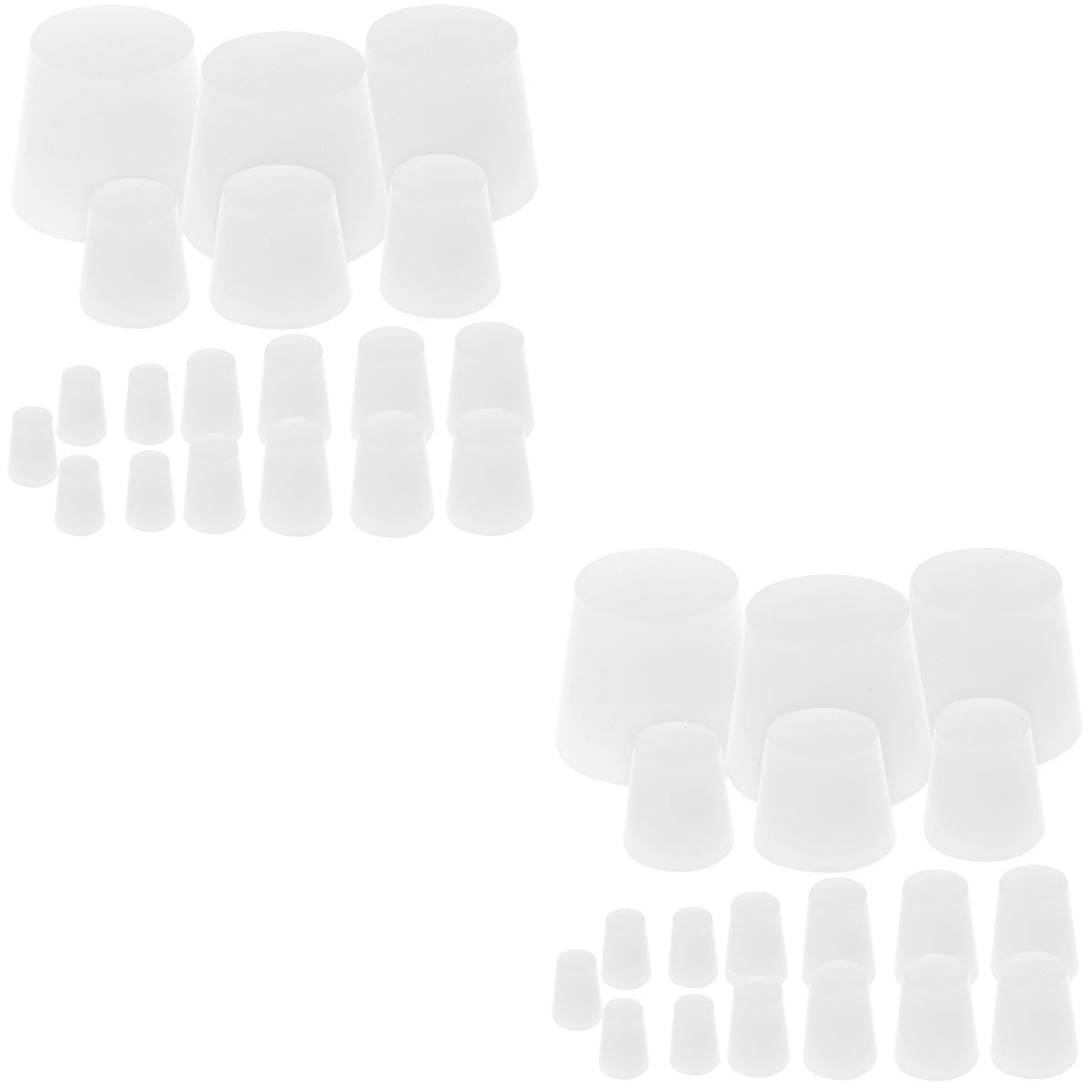 Worgeous 38 pcs Rubber Stopper Plug Rubber Sealing Plugs for Laboratory ...