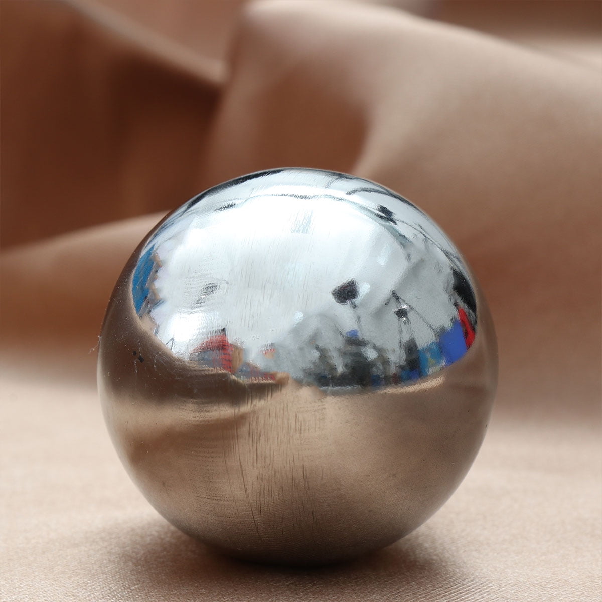 Worgeous 38MM Mirror Polishing Stainless Steel Hollow Metal Ball 1.0MM ...