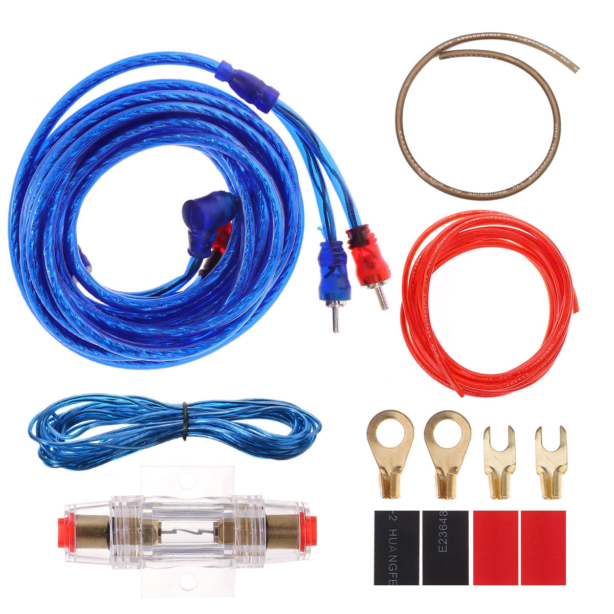 Worgeous 3Pack Assorted Color Amplifier Cable Kit for Car Stereo Wire ...