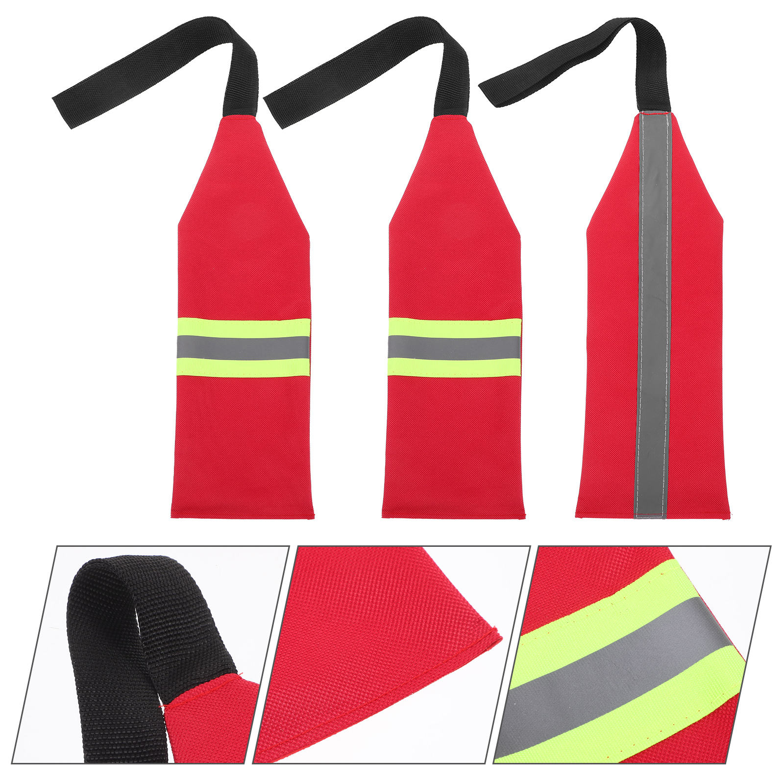 Worgeous 3Pcs Kayak Safety Flag Towing Red For Outdoor Activities 14 ...