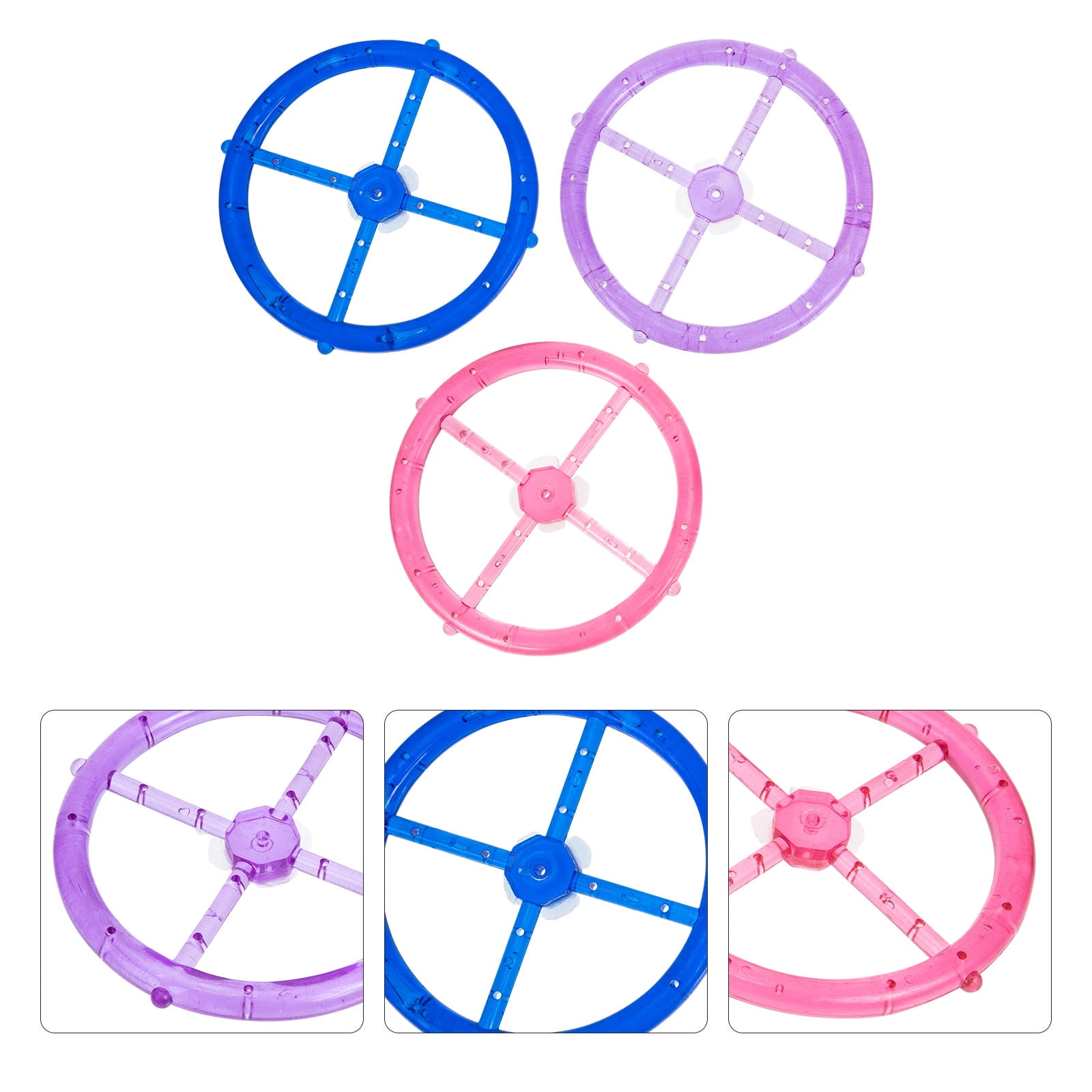 Worgeous 3Pcs Plastic Wind Chime Ring Kids DIY Chime Circle Wind Chime ...