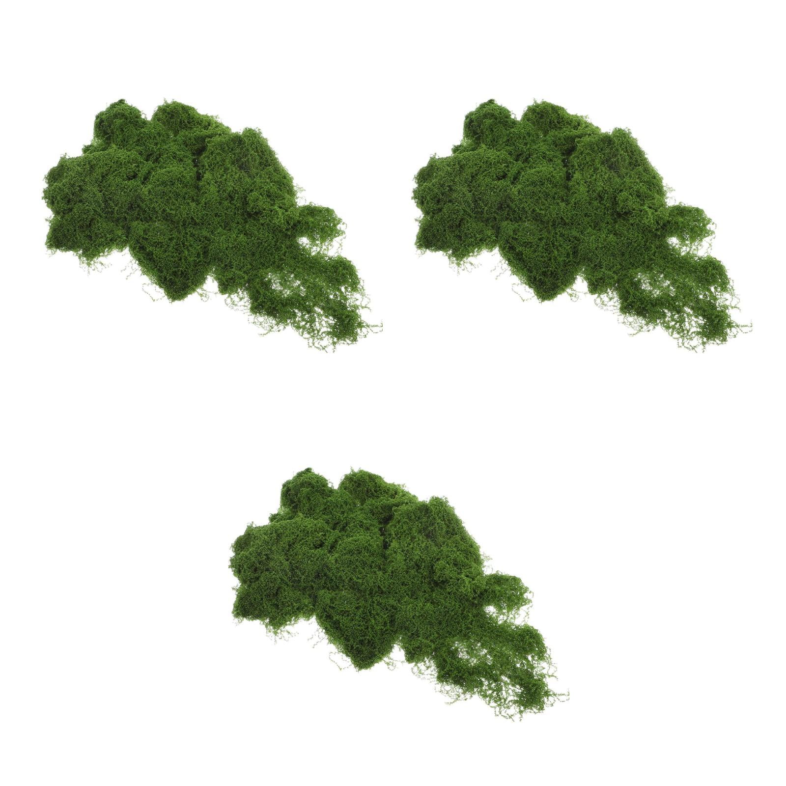 Worgeous 3pcs 1 Bag Faux Moss For Indoor Plants Indoor Artificial Moss ...