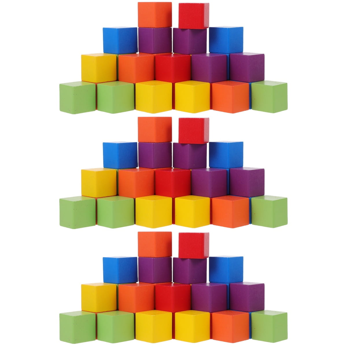 Worgeous 3pcs 1 Bag Interesting Building Blocks Square Volume Blocks ...