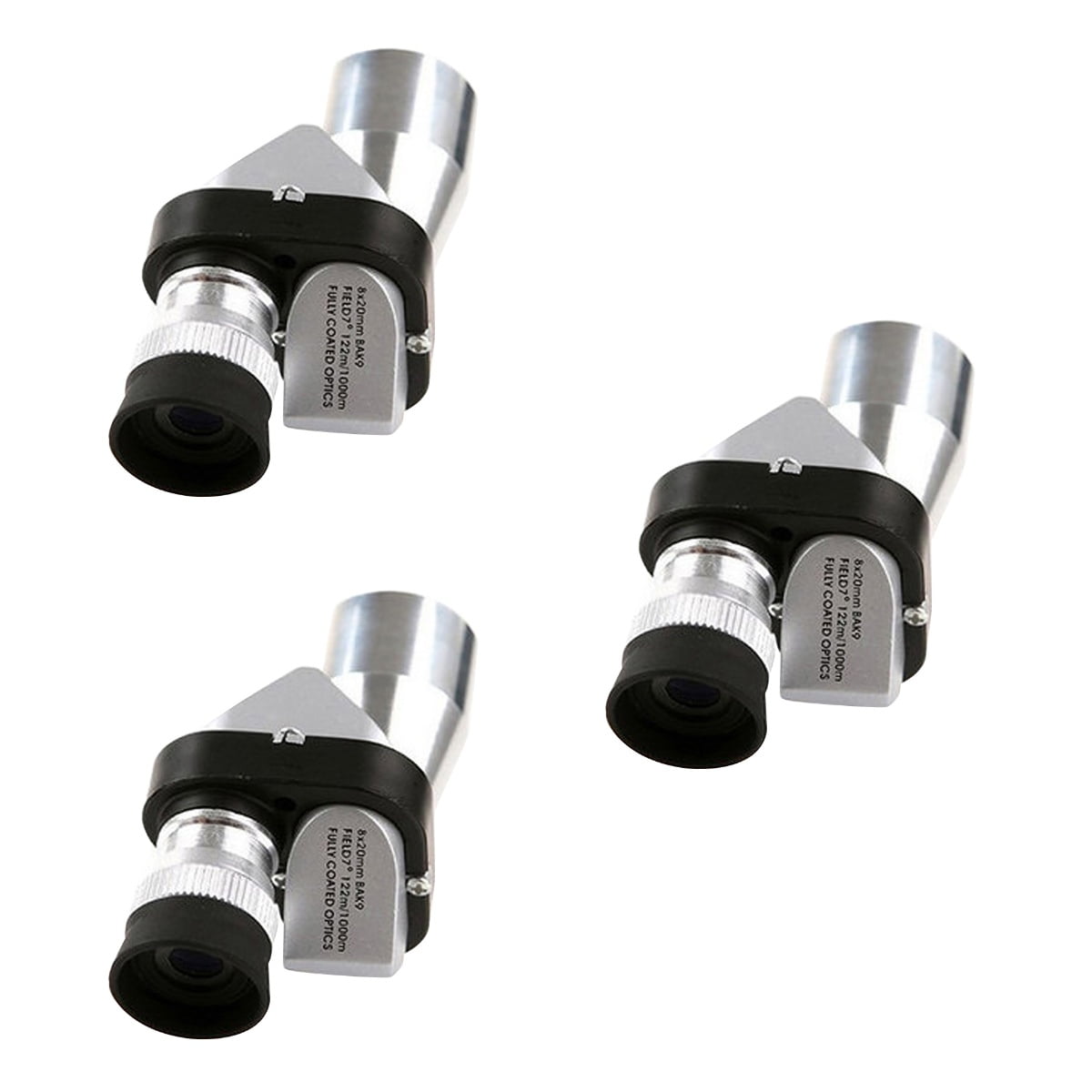 Worgeous 3pcs 8x20 Handheld High Power Fully Coated Optic Lens Scope ...