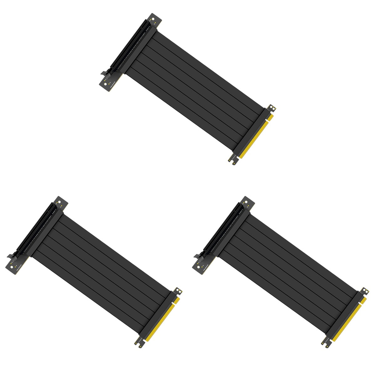 Worgeous 3pcs 90 Degree 40cm PCI Express Riser PCIE 3.0 16X Full ...