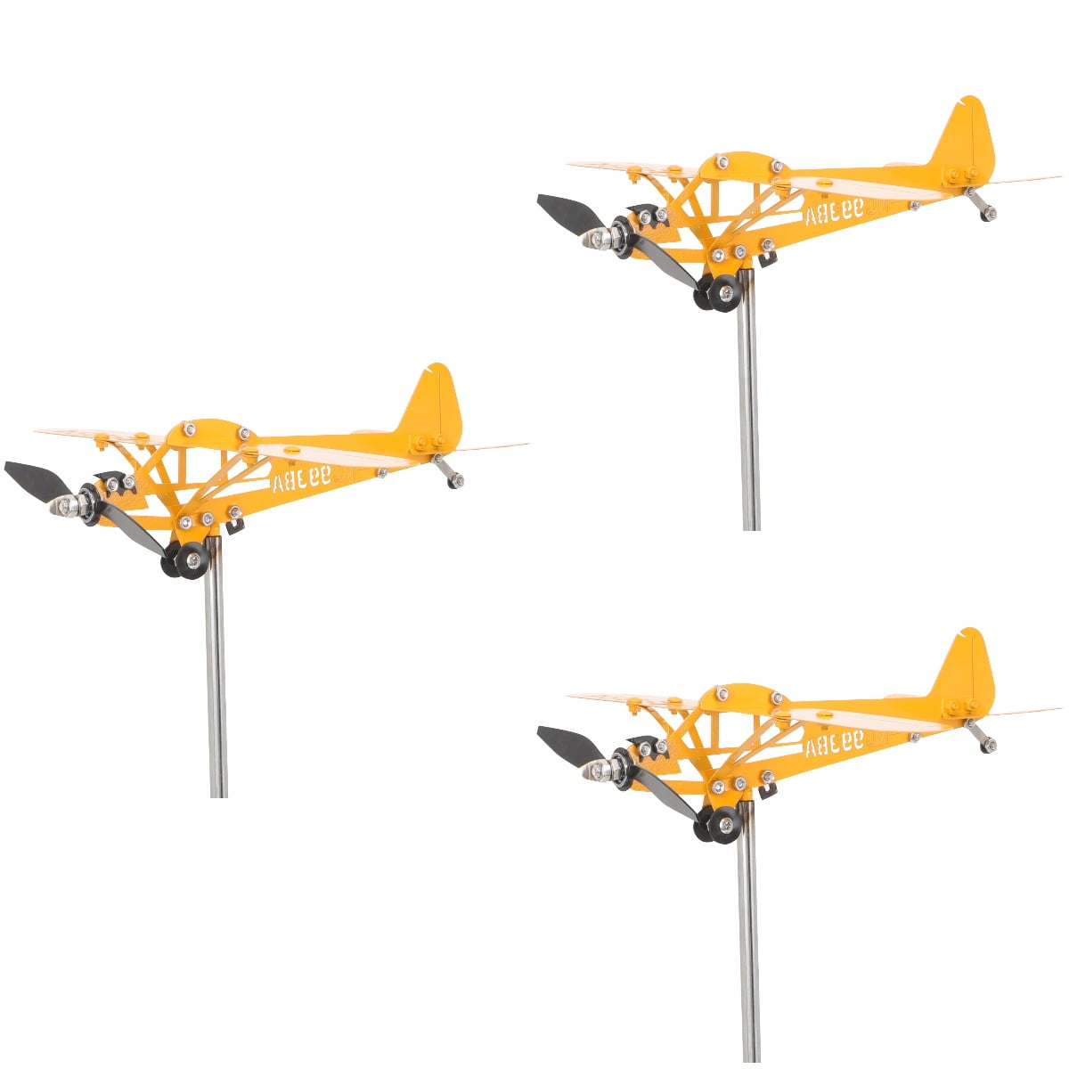 Worgeous 3pcs Airplane Float Weather Vane Plane Ornamentation Cool ...