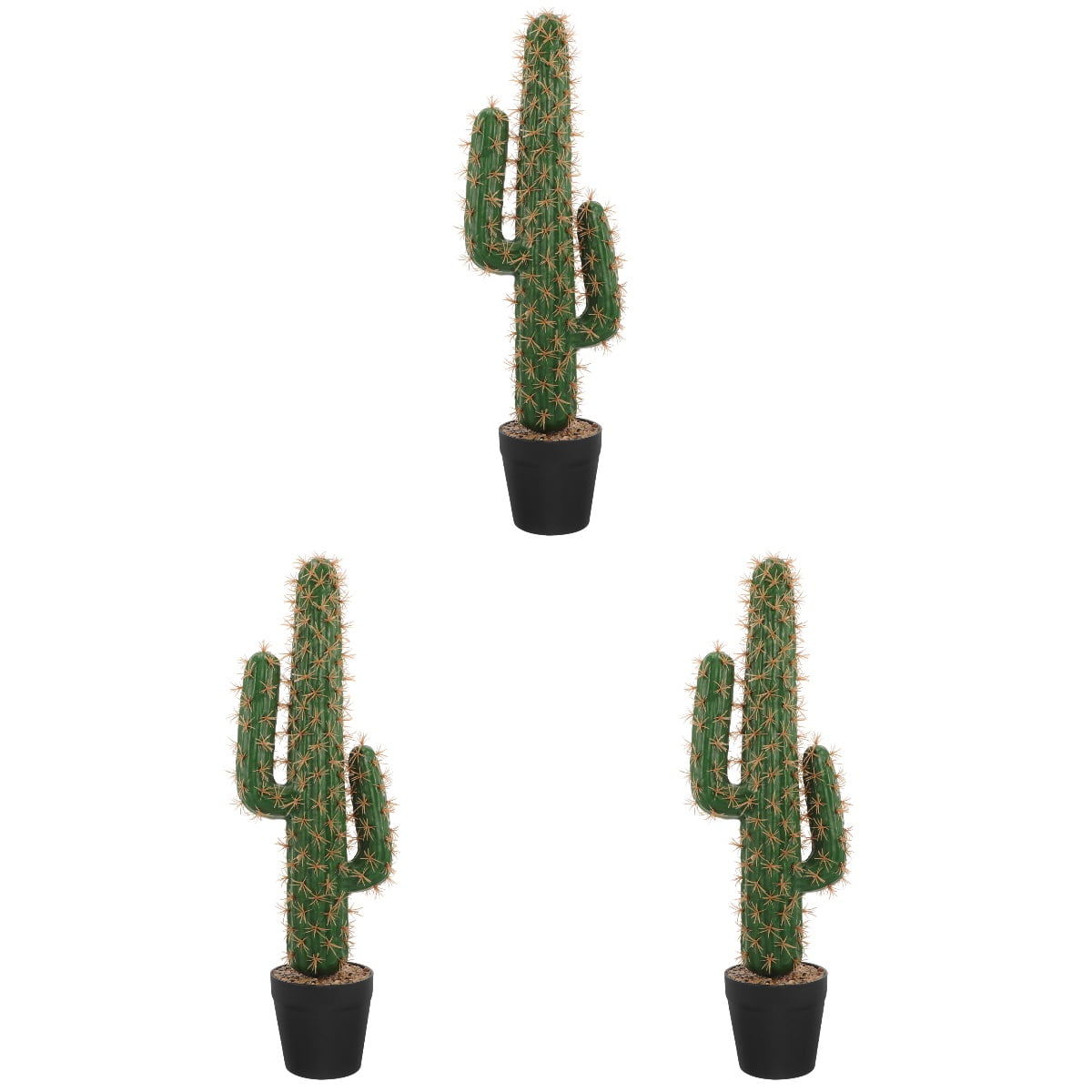 Worgeous 3pcs Artificial Cactus Fake Faux Cacti Plants for Room Office ...