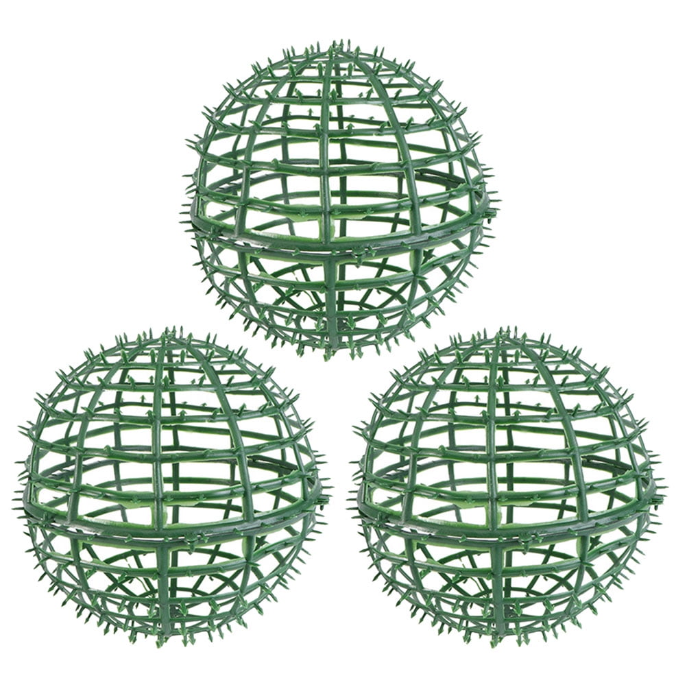 Worgeous 3pcs Artificial Plant Topiary Ball Support Cage Plastic Plant ...