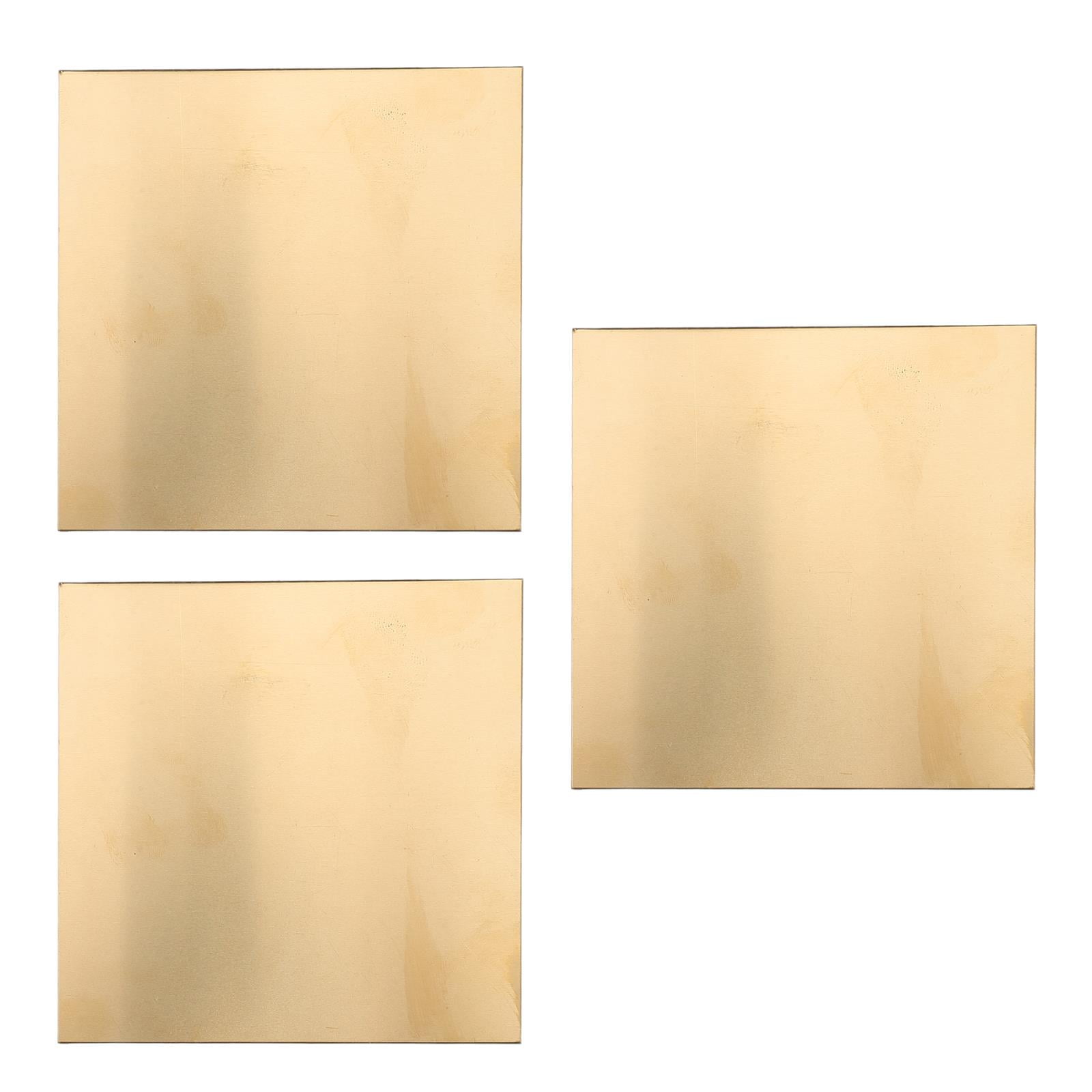 Worgeous 3pcs Brass Sheet DIY Crafting Sheet Easy to Work With Brass ...