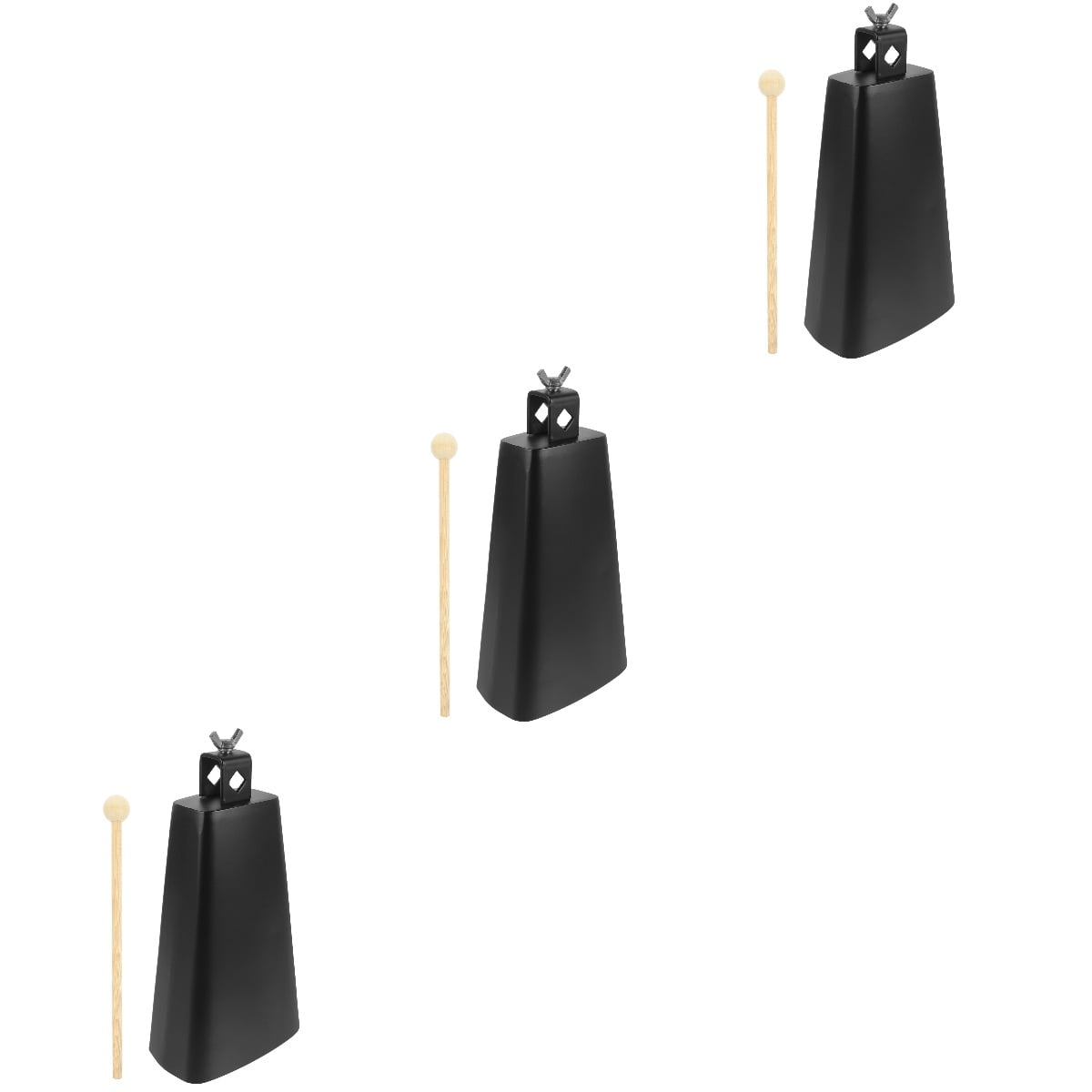 Worgeous 3pcs Cowbell Noisemaker Cowbell Cheering Hand Bell ...